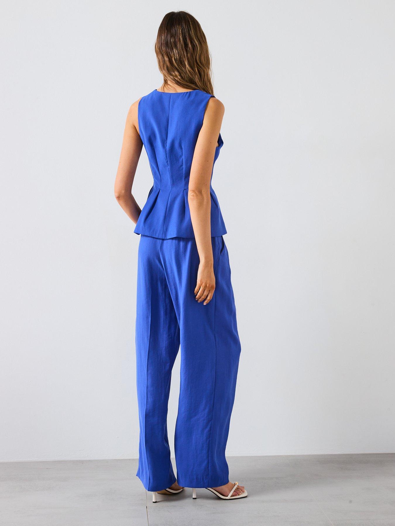 Mango Strapless Fitted Top - Blue | Very