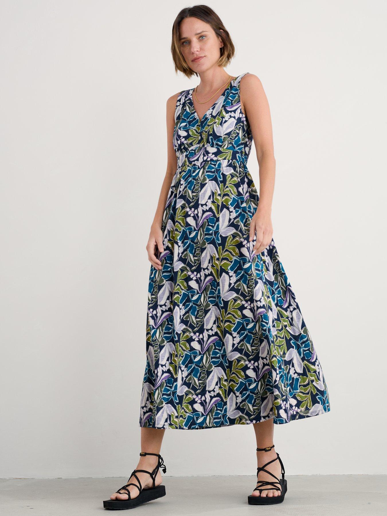 Seasalt Cornwall Polmanter Dress - Green | Very