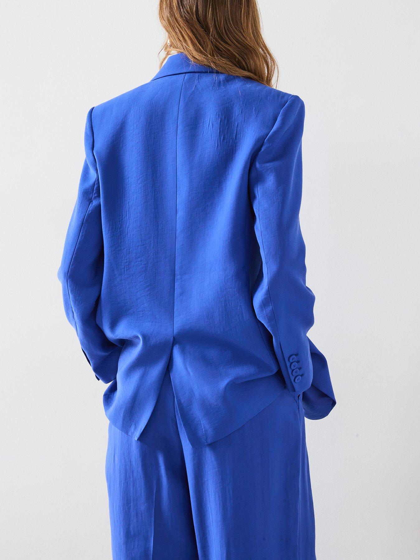 Mango Structured Suit Jacket - Blue | Very