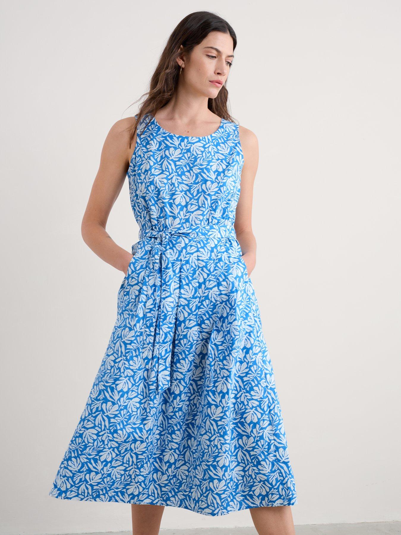 Seasalt Cornwall Belle Dress - Blue | Very
