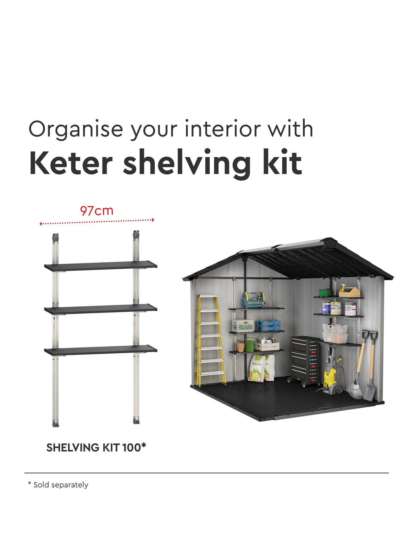 Keter Shed Shelving Kit 100 -BLACK | Very