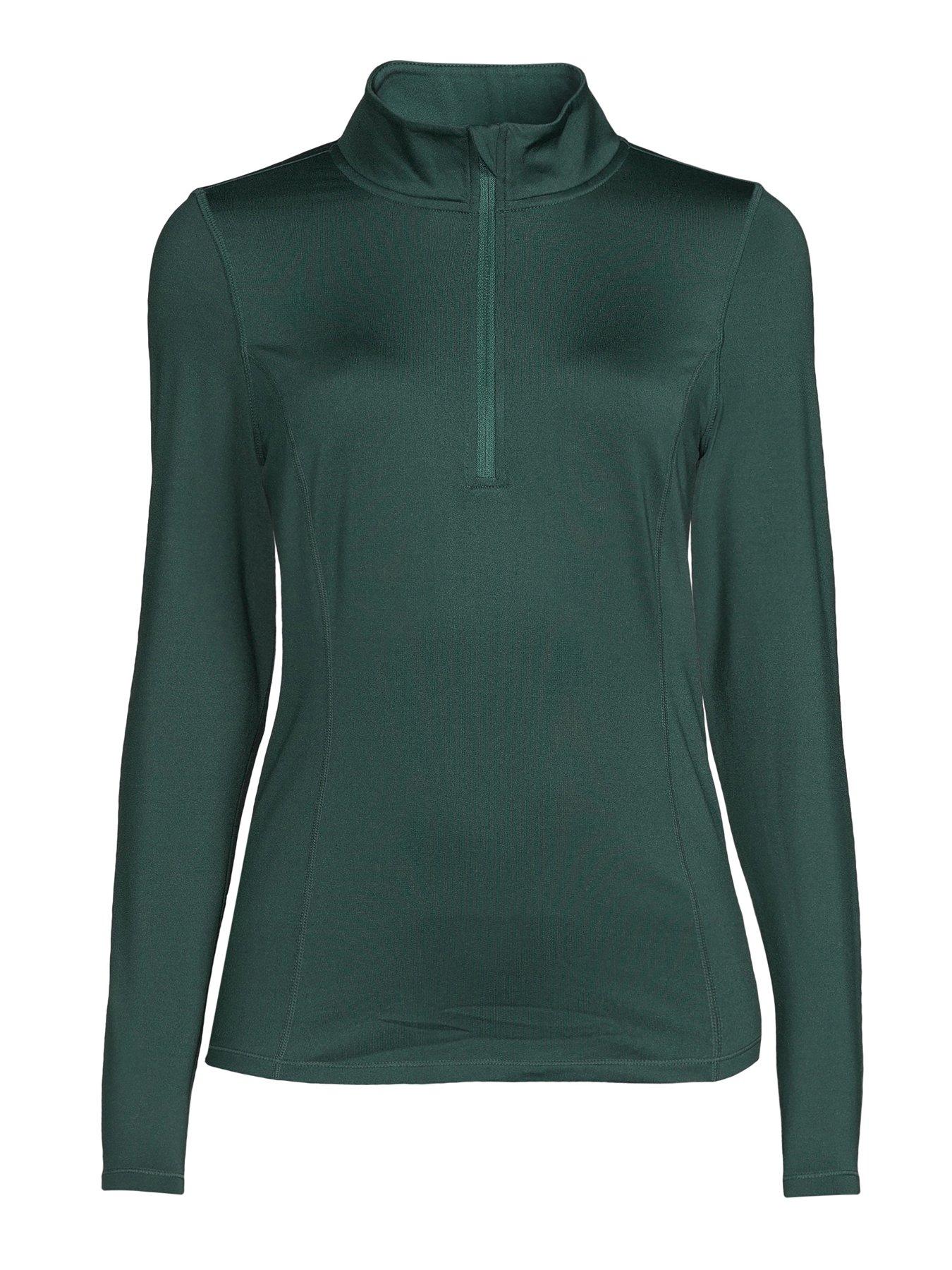 The Very Collection Half Zip Sports Top - Green | Very