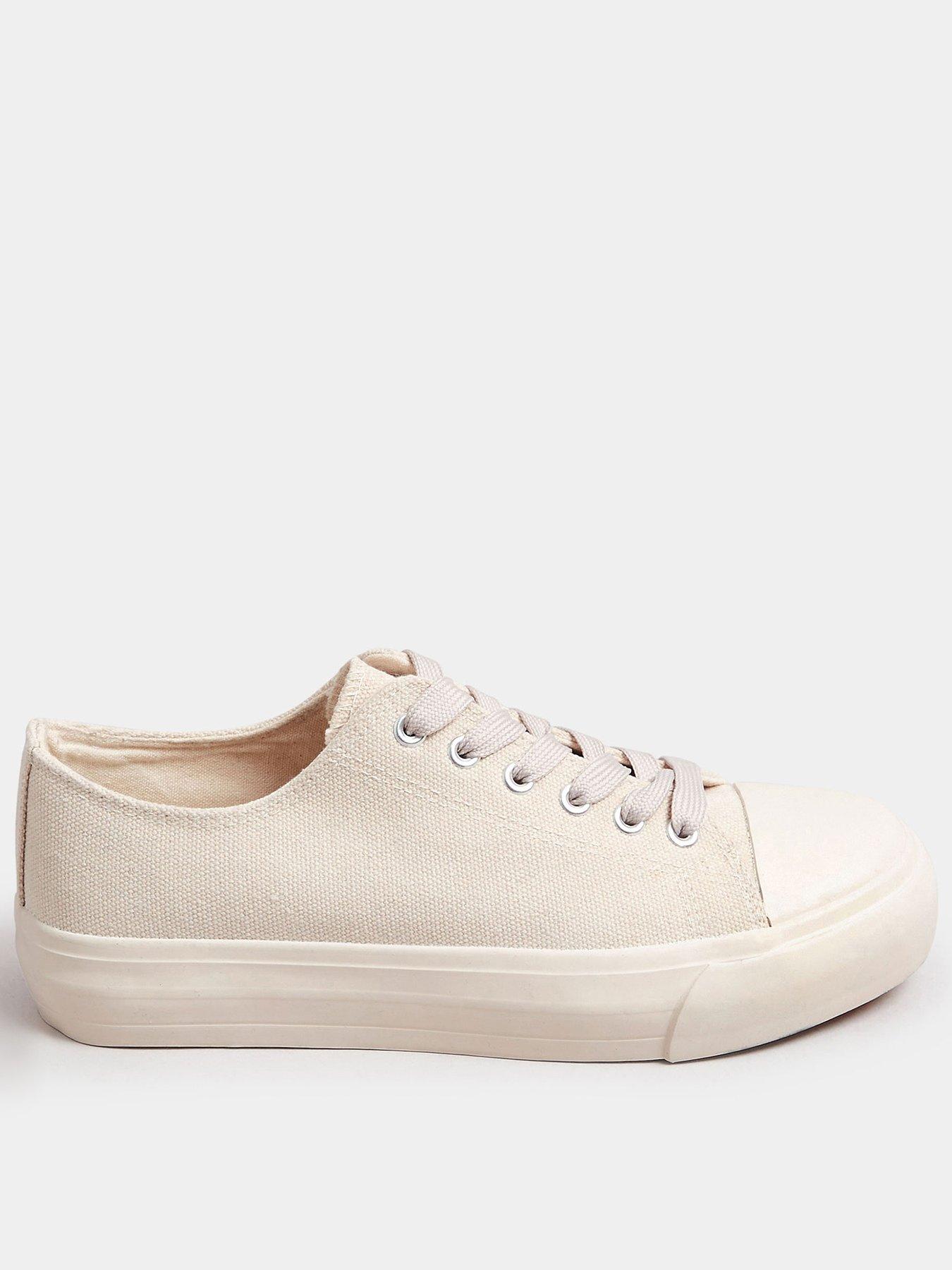 Long Tall Sally Canvas Mid Flatform - Natural | Very