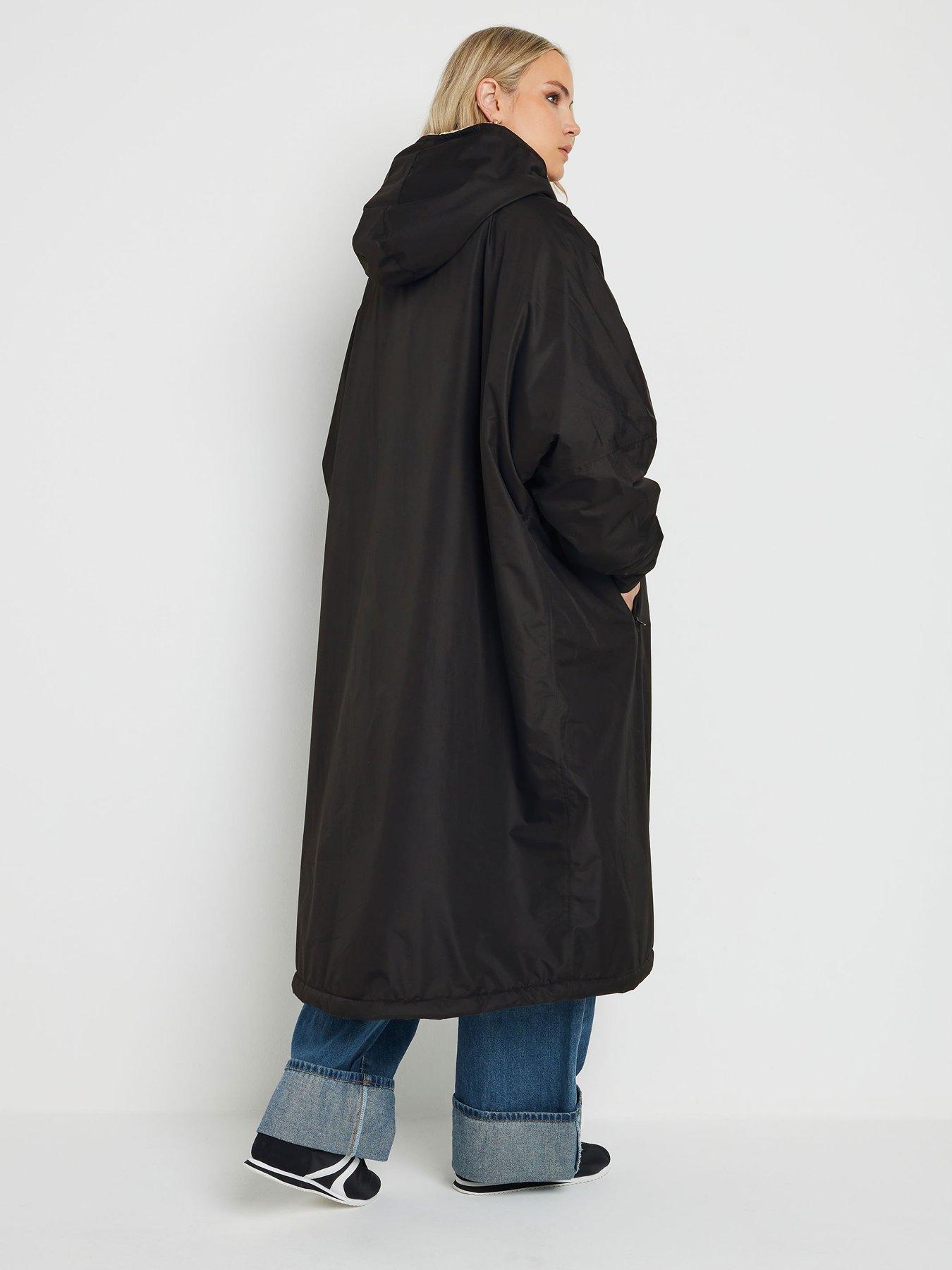 Long Tall Sally Tall Black Borg Lined Changing Robe | Very