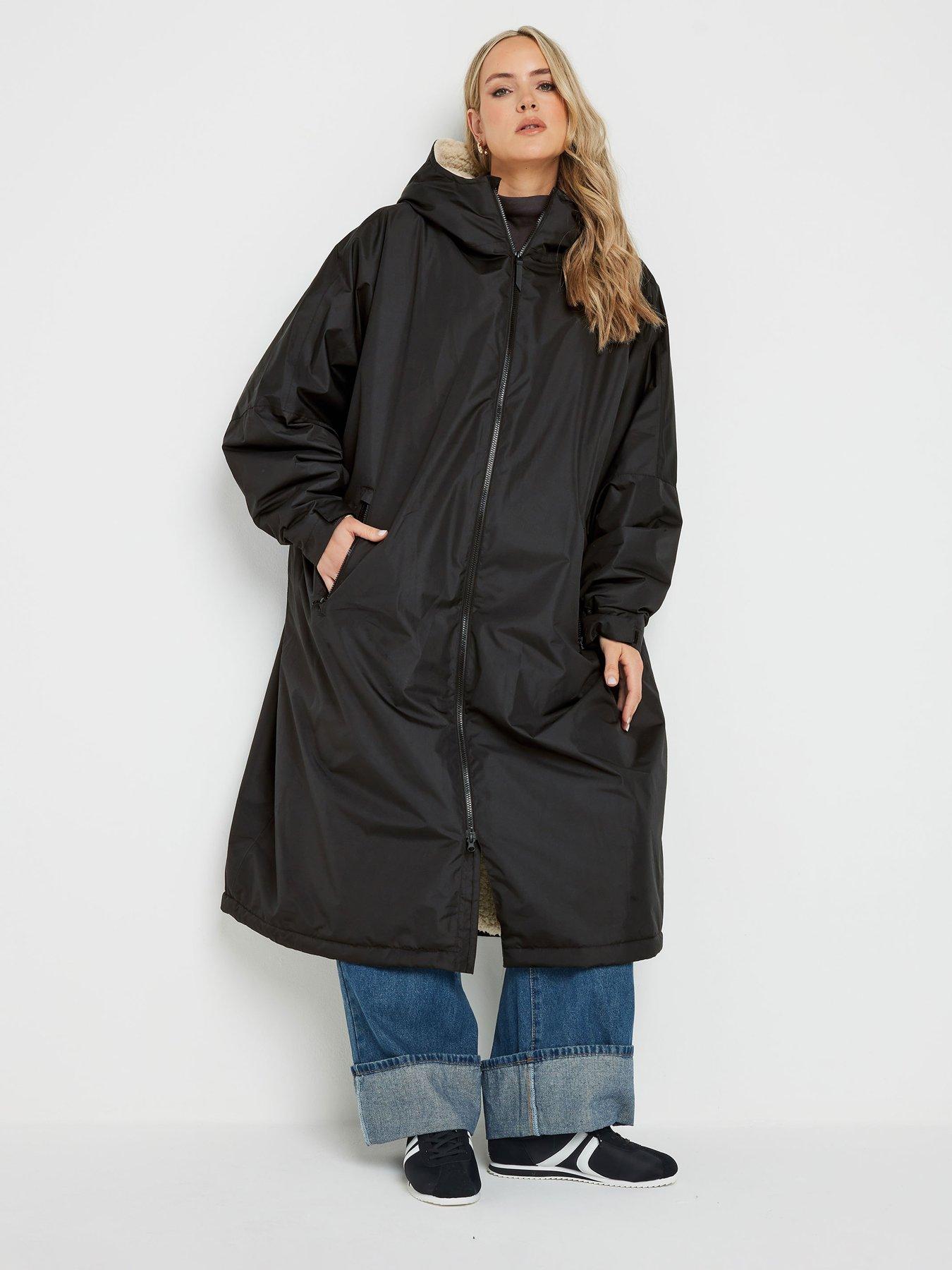 Long Tall Sally Tall Black Borg Lined Changing Robe | Very