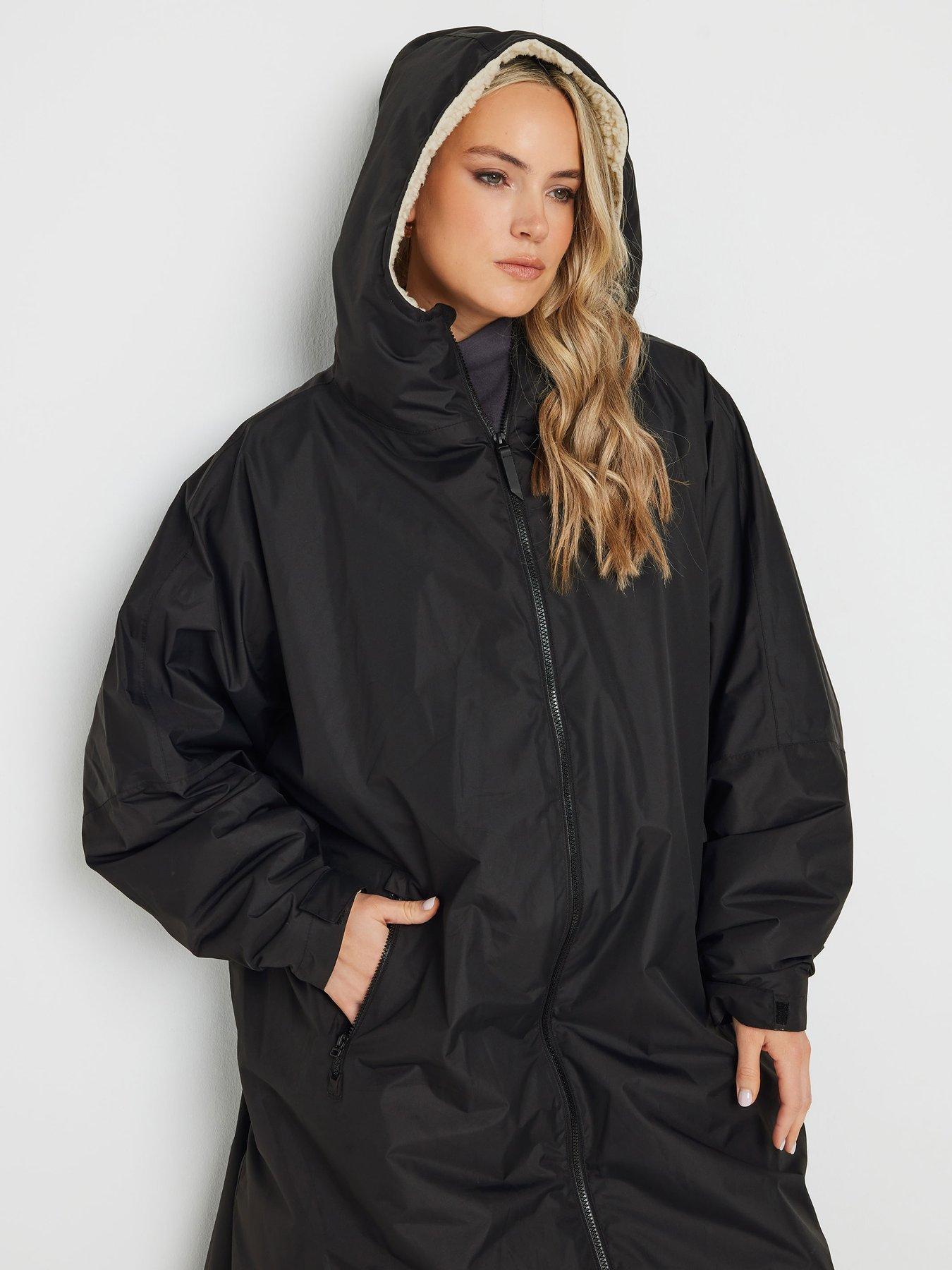 Long Tall Sally Tall Black Borg Lined Changing Robe | Very