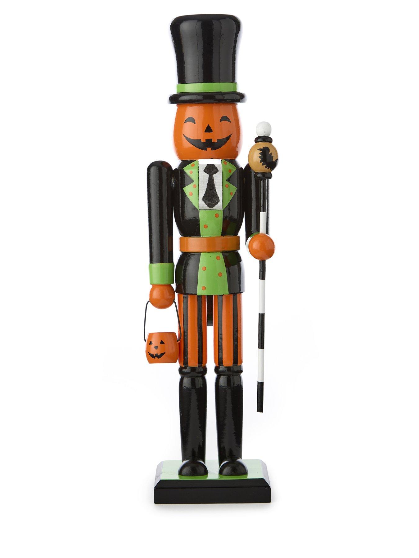 Very Home 38 cm Pumpkin Nutcracker Halloween Decoration | Very