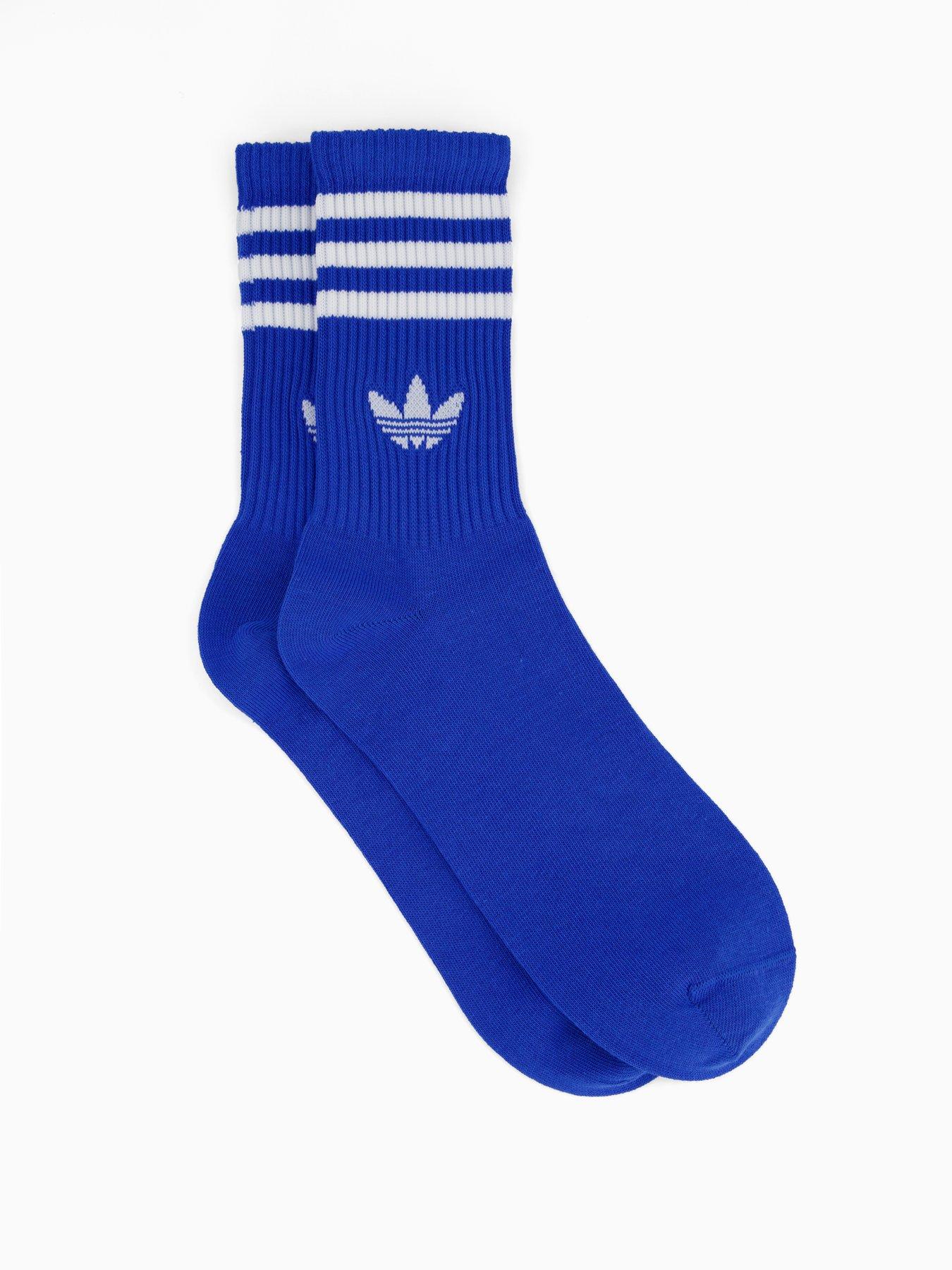 adidas Originals Men's 3 Stripe Crew Socks 3 Pack - Multi | Very