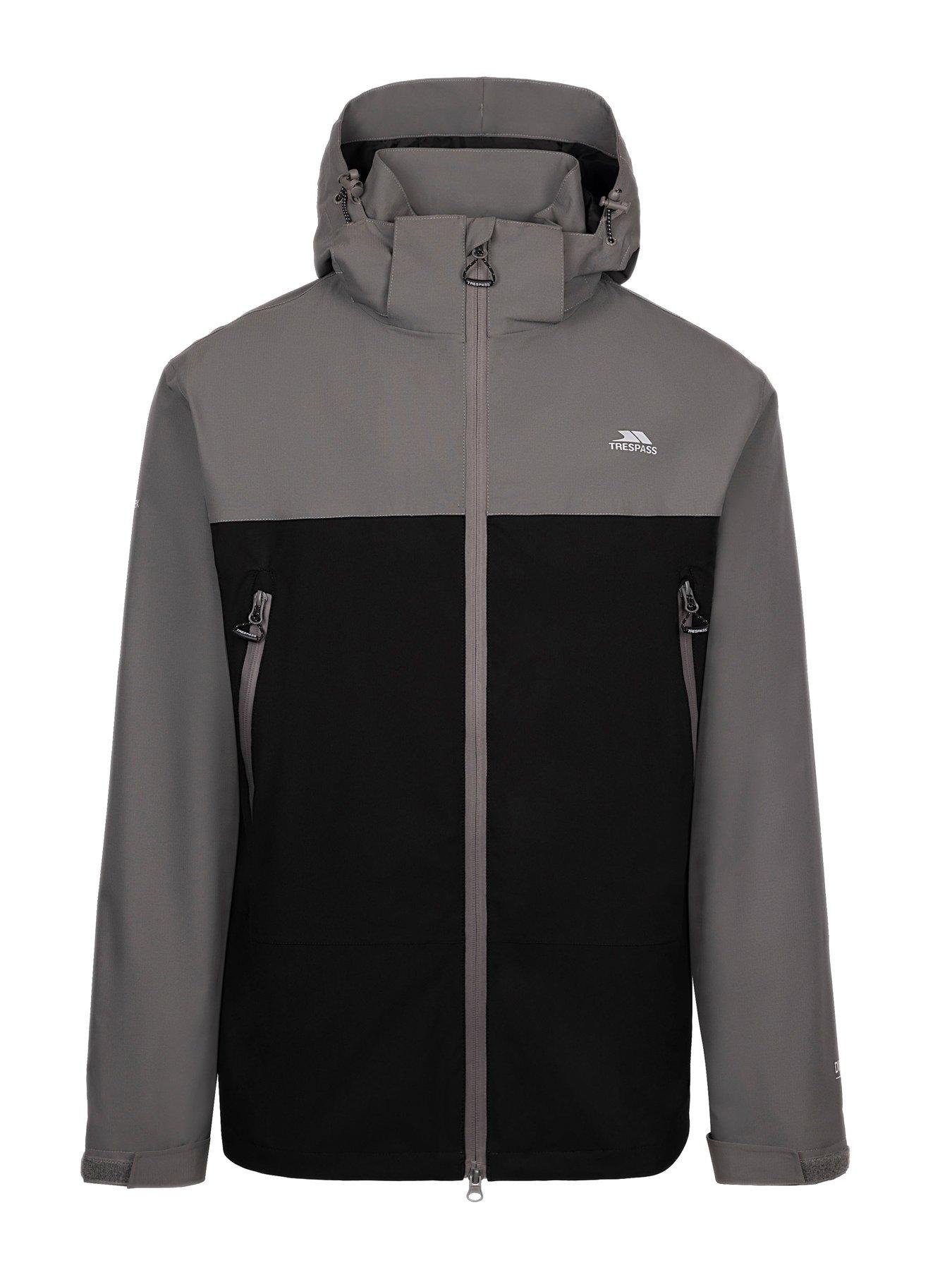 Trespass Mens Fahamore Outdoor Jacket Tp75 - Storm - Grey | Very