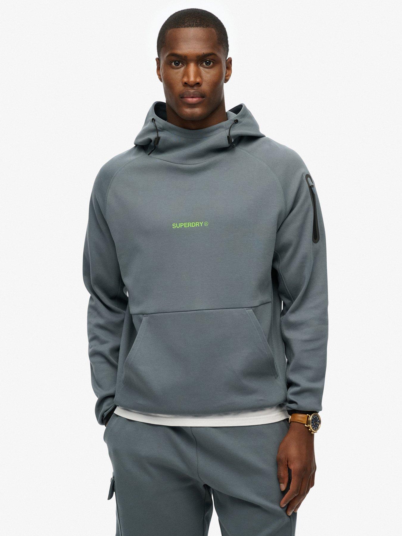 Superdry Code Tech Logo Hoodie - Blue | Very
