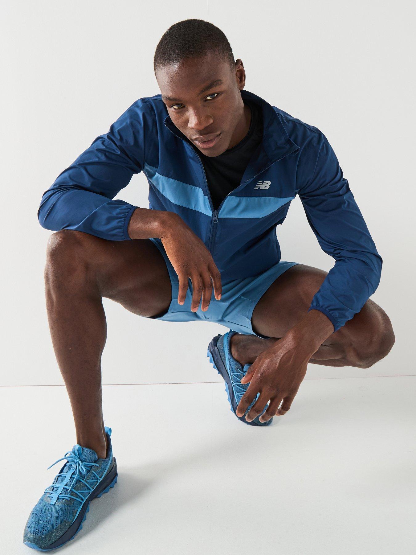 New Balance Mens Running Essentials Jacket - Navy | Very