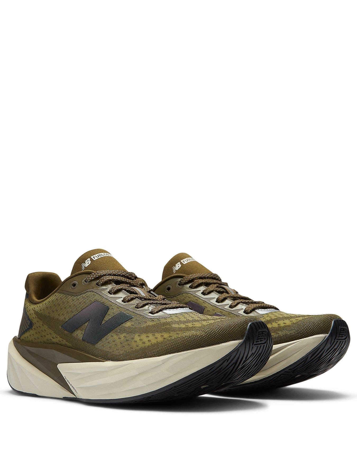 New Balance Mens Running Fuelcell Rebel V5 Trainers - Khaki | Very