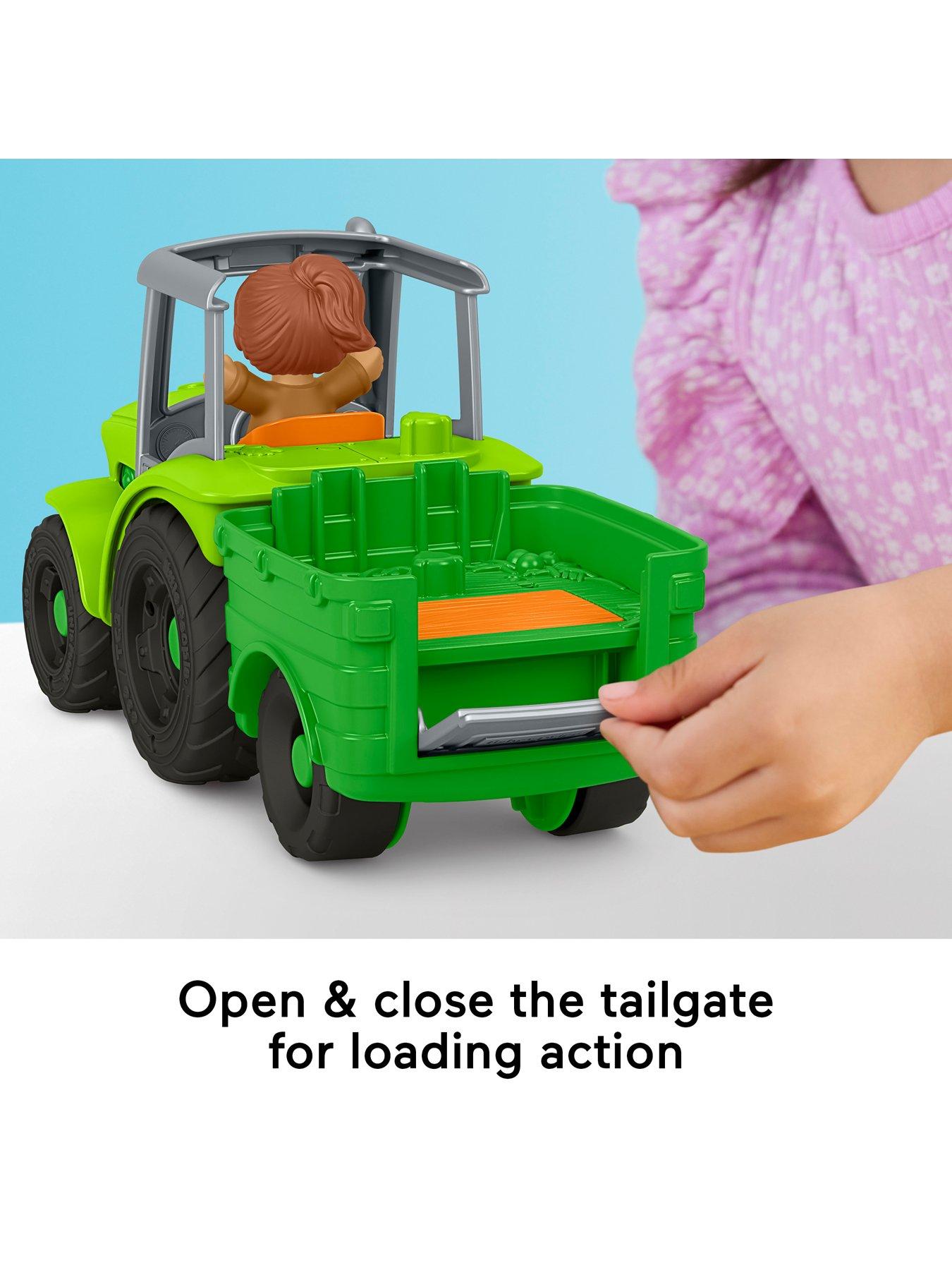 Fisher-Price Little People Push & Play Tractor, Musical Toy Farm ...