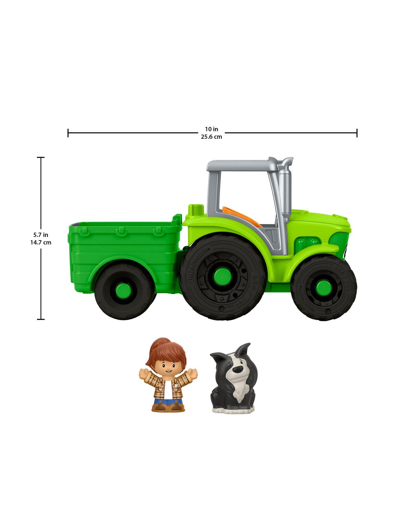 Fisher-Price Little People Push & Play Tractor, Musical Toy Farm ...
