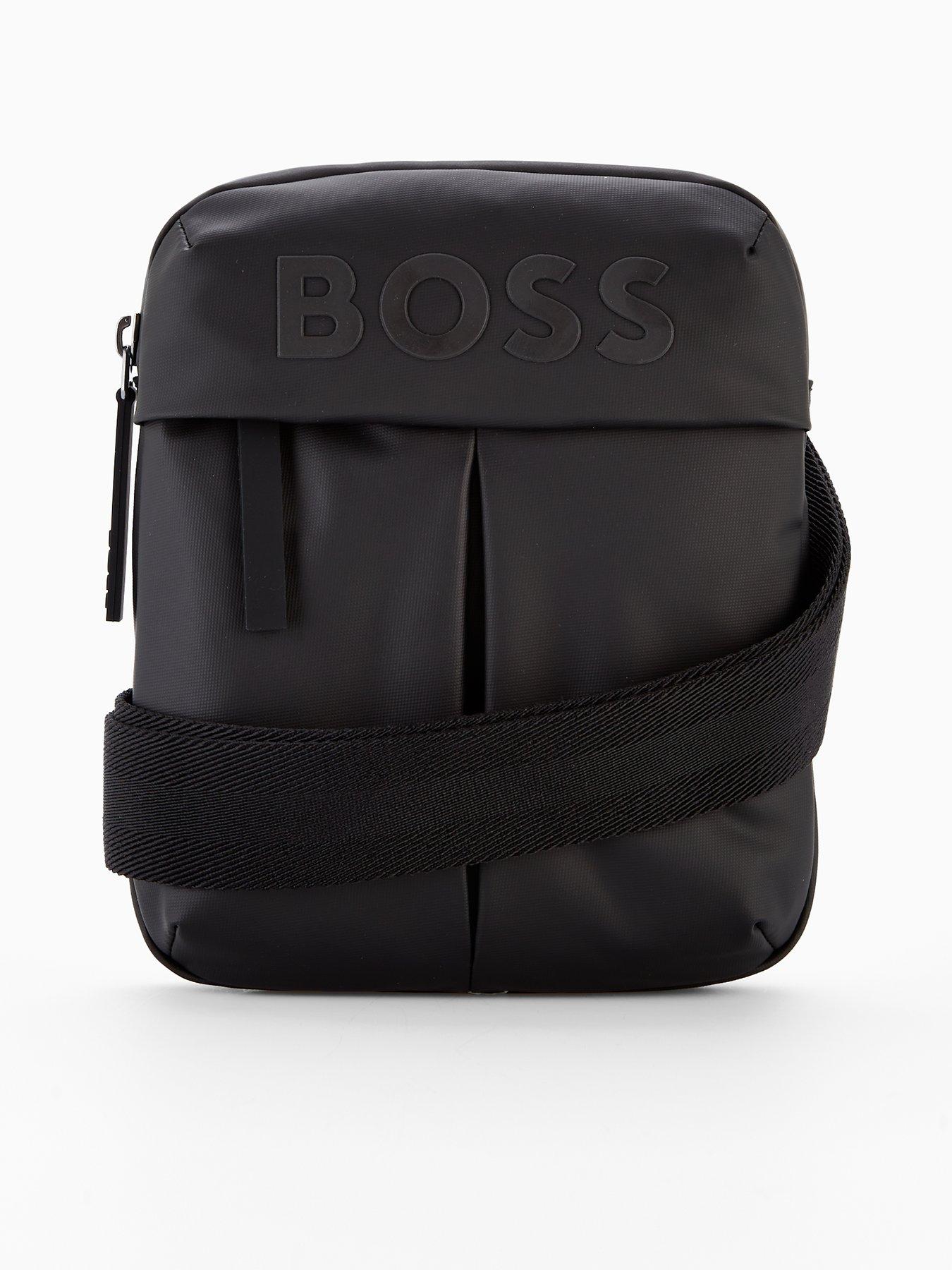 BOSS Stormy Coated PU Crossbody Bag - Black | Very