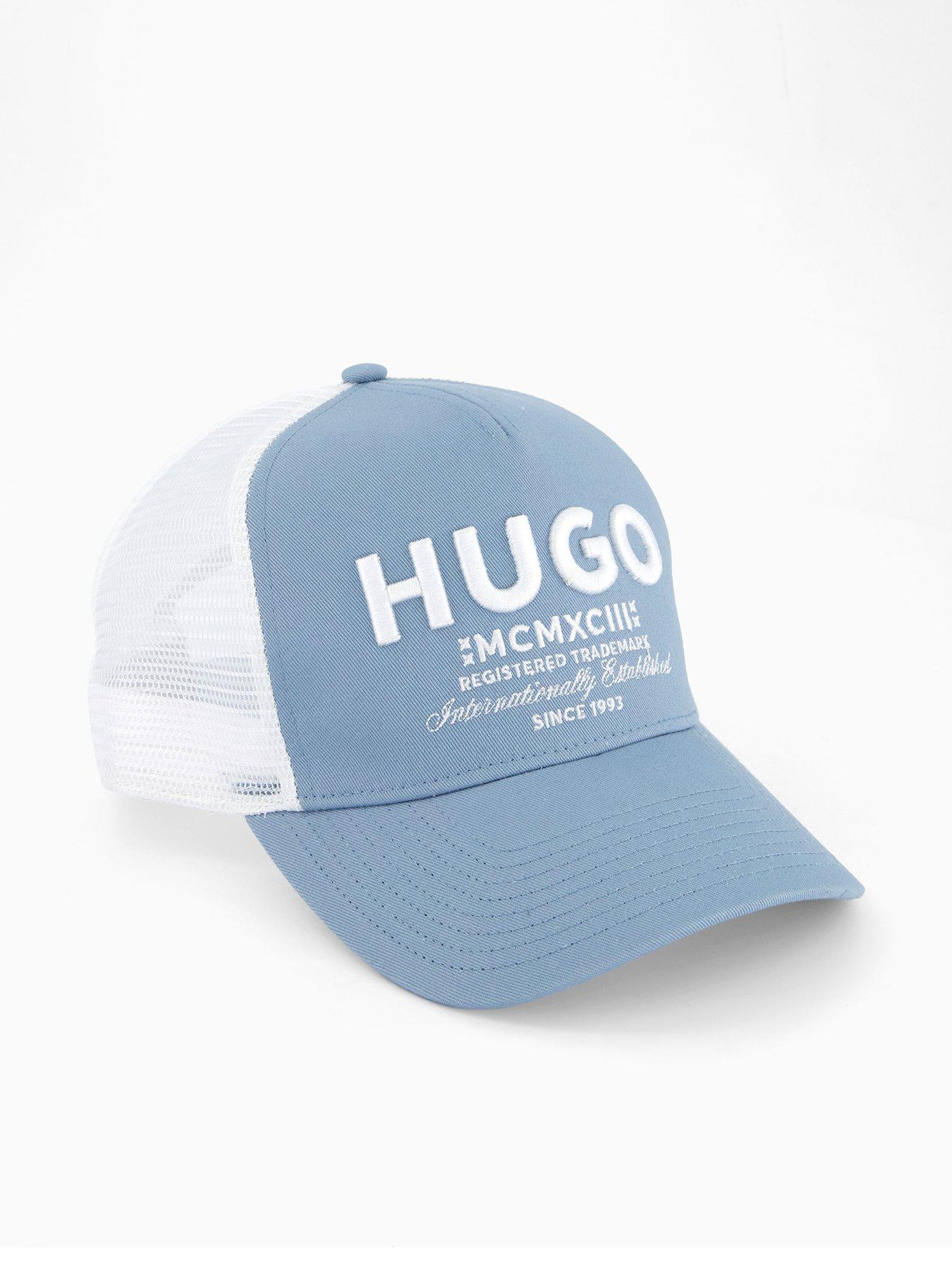 HUGO Blue Merk International Logo Trucker Cap - Light Blue | Very