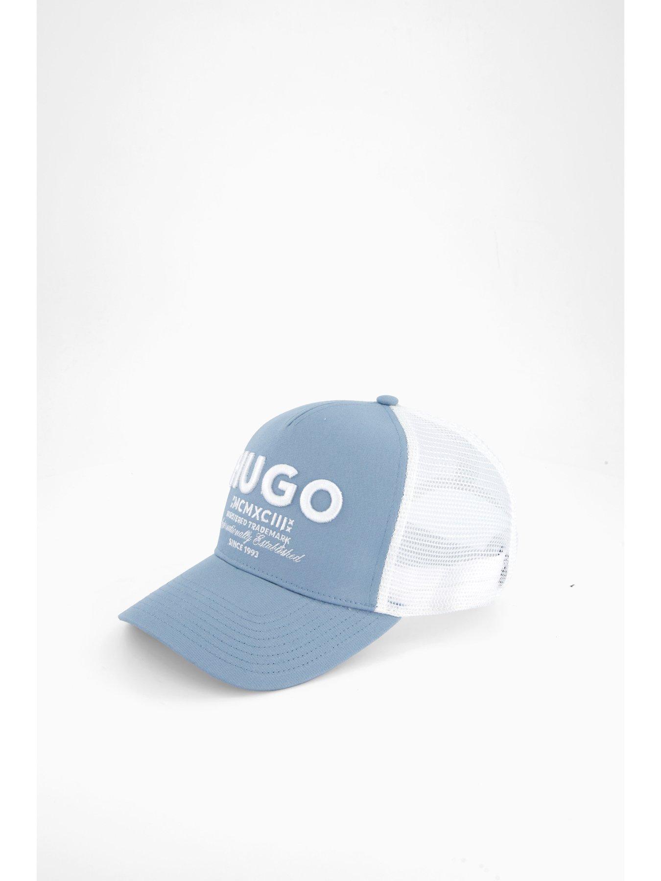 HUGO Blue Merk International Logo Trucker Cap - Light Blue | Very