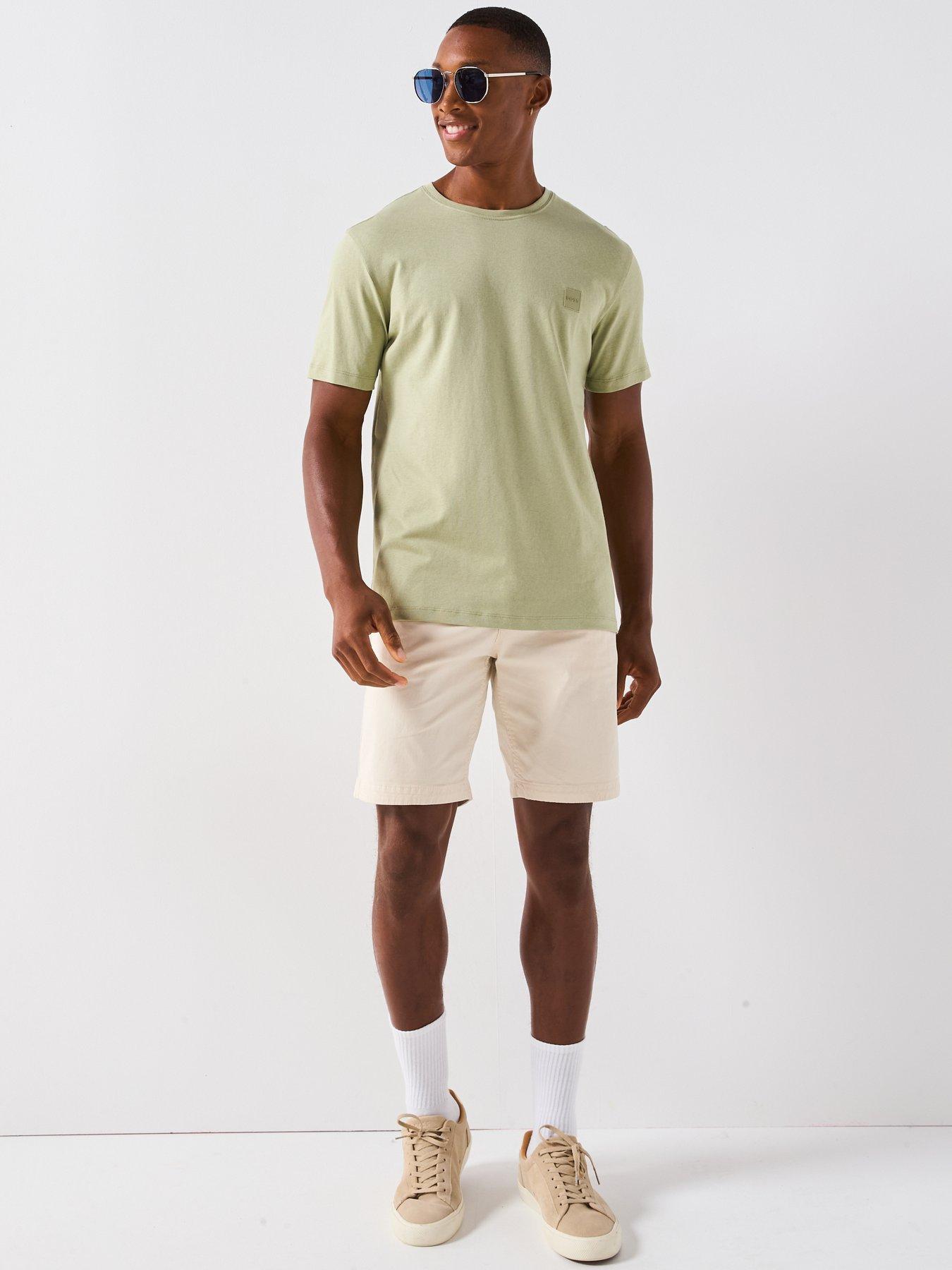 BOSS Tales Tonal Logo Relaxed Fit T-Shirt - Green | Very