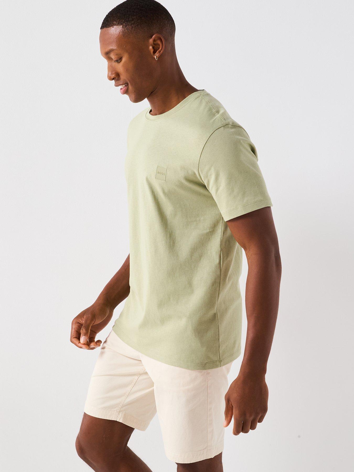 BOSS Tales Tonal Logo Relaxed Fit T-Shirt - Green | Very