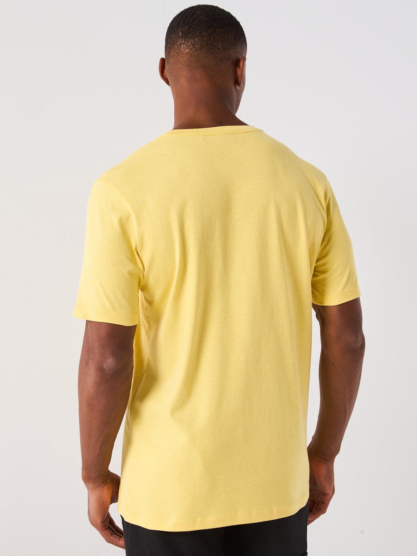 BOSS Tales Tonal Logo Relaxed Fit T-shirt - Yellow | Very