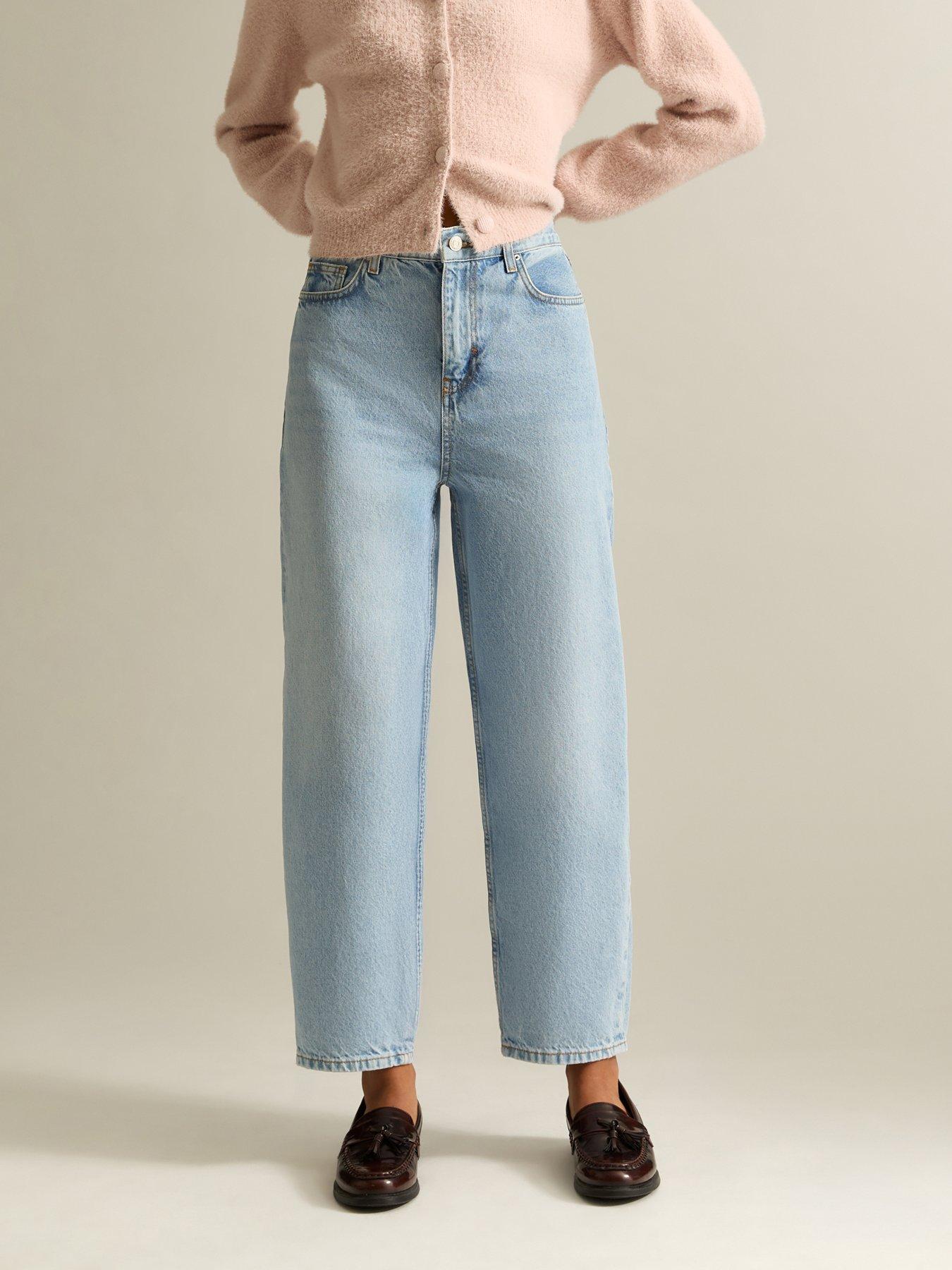 New Look Barrel Leg Denim Jeans - Light Blue | Very