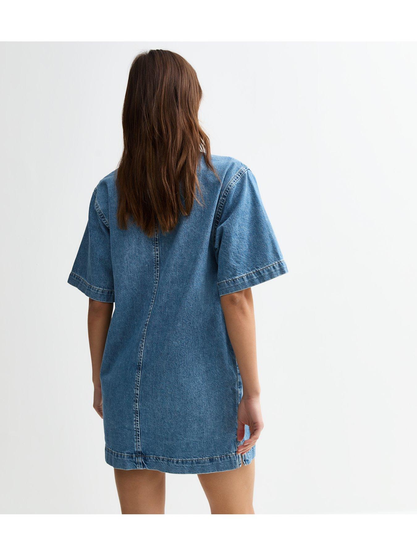 New Look Denim Tunic Dress - Blue | Very