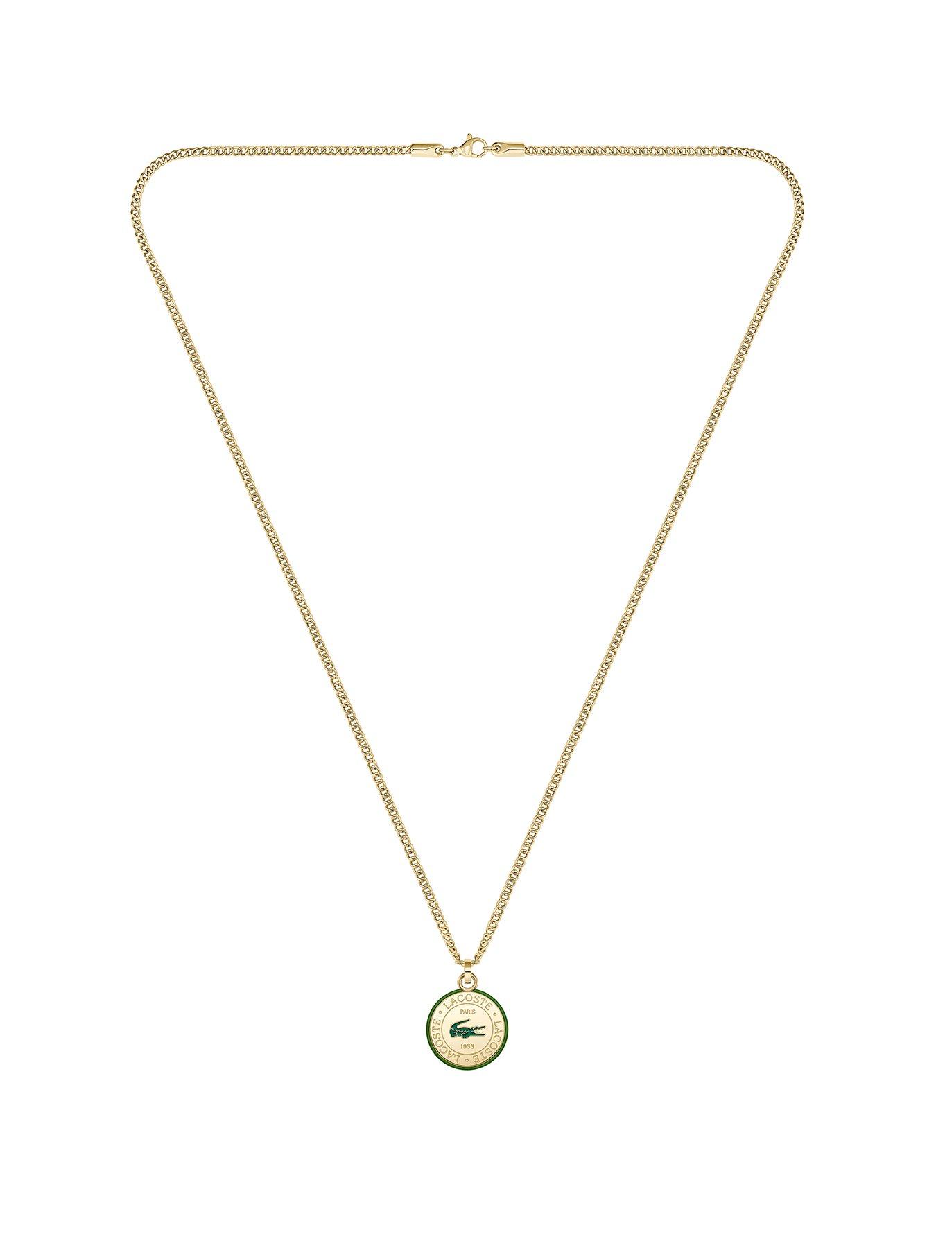 Lacoste Vigor mens necklace gold | Very