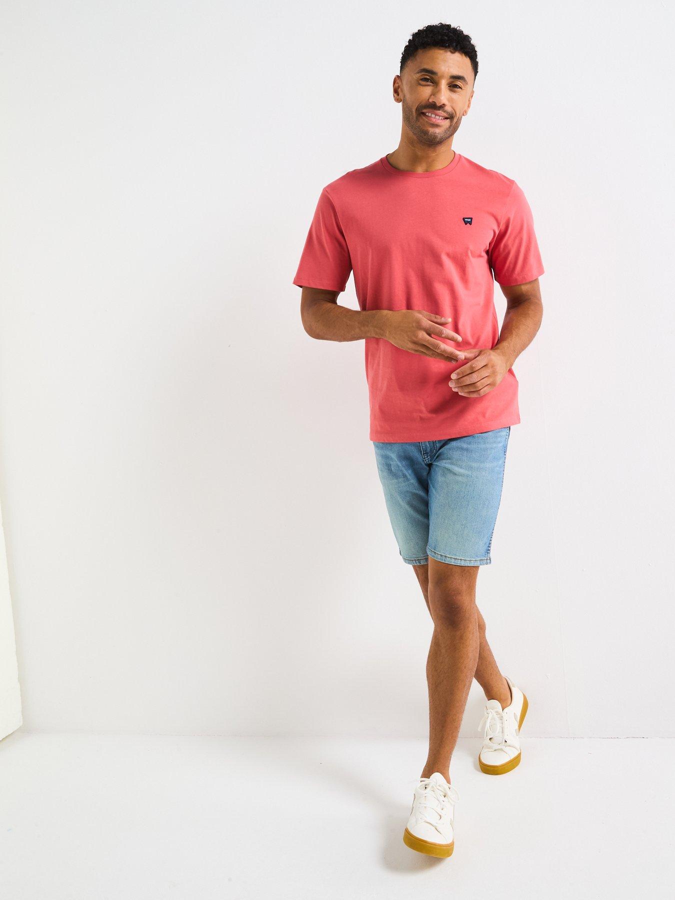 Wrangler Sign Off Logo Short Sleeve T-Shirt - Red | Very