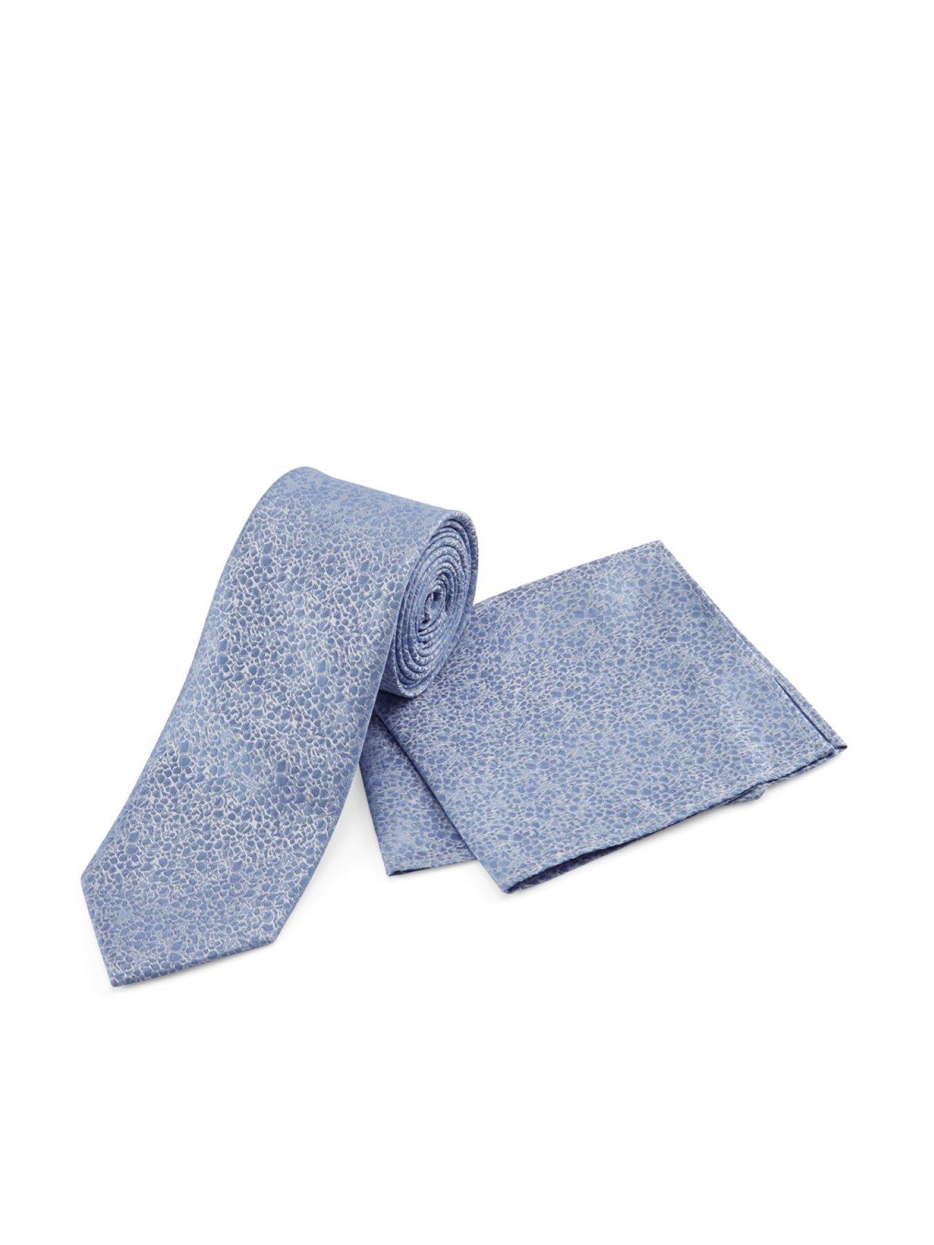 Skopes Mosaic Tie And Pocket Square Set - Blue | Very