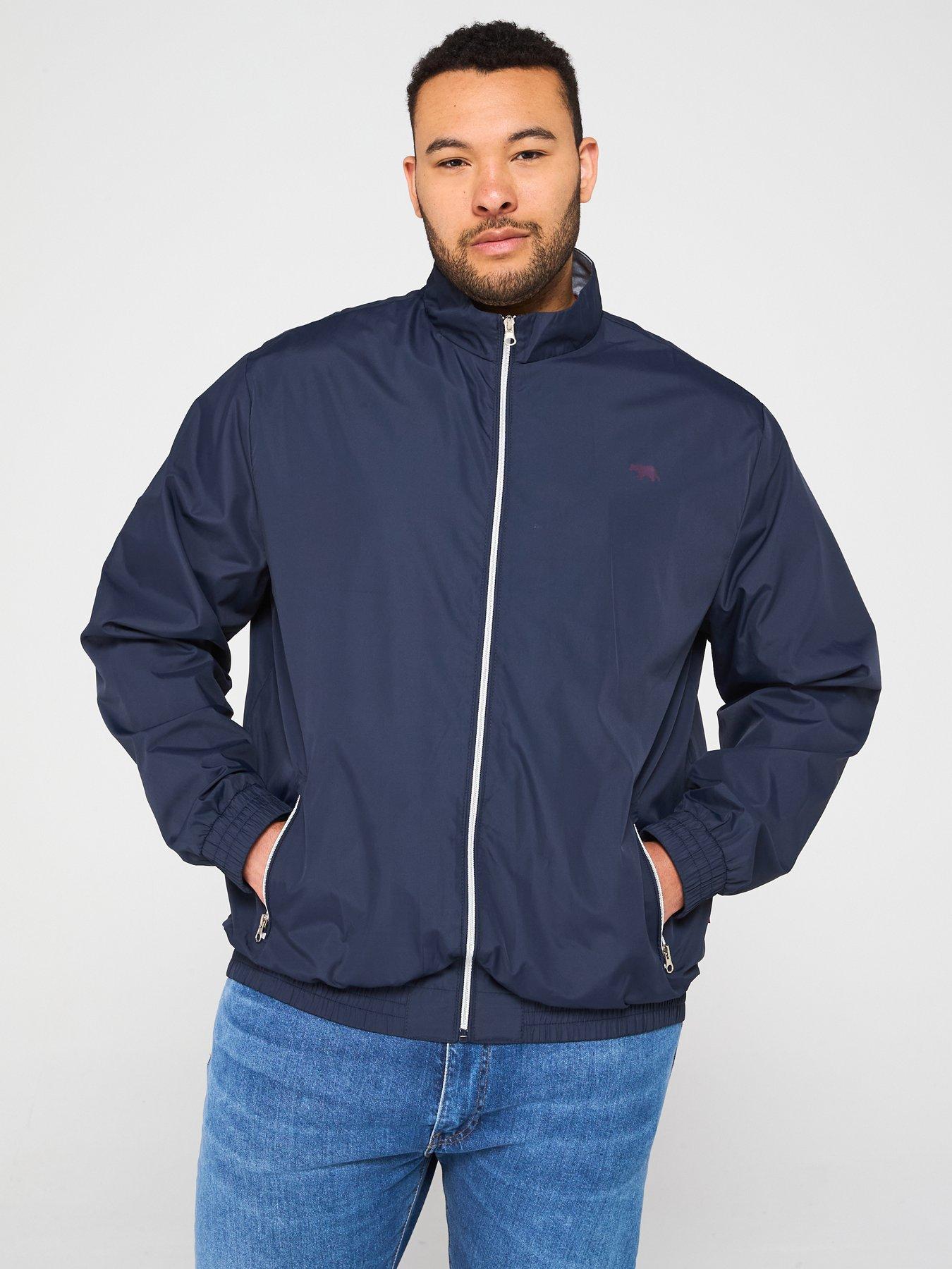 D555 Lightweight Zip Through Jacket With Zip Pockets - Navy | Very