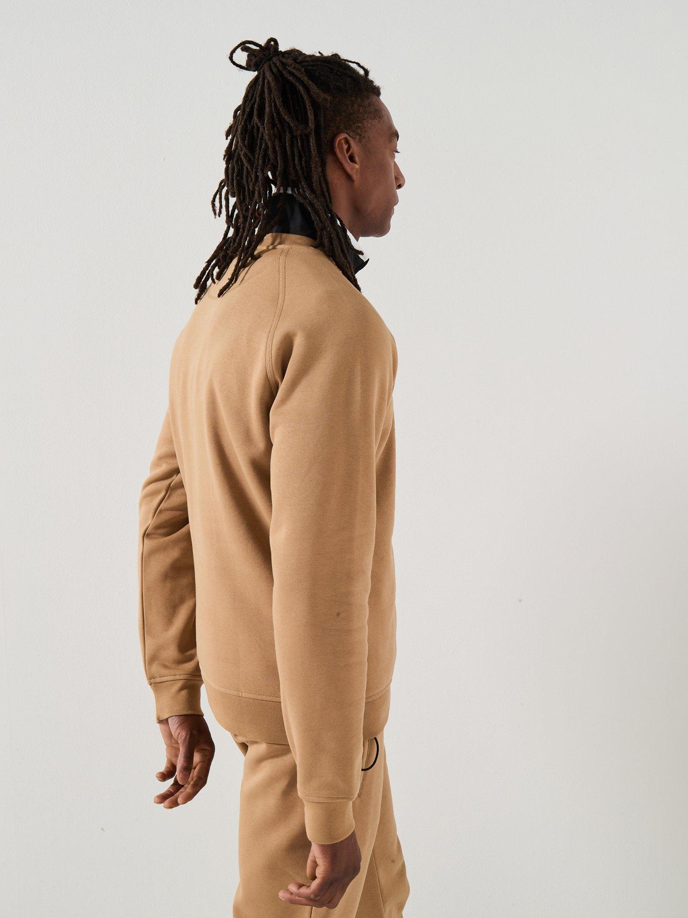 adidas Originals Men's Trefoil Essentials Crew Sweatshirt - Brown | Very