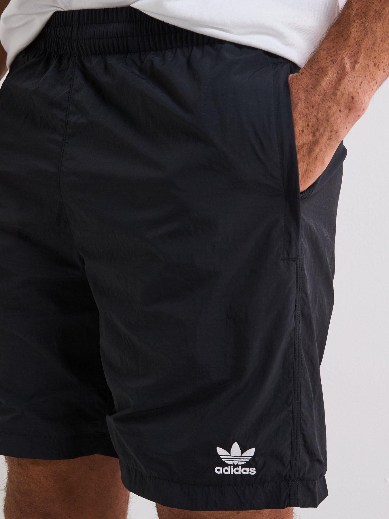 adidas Originals Men's Trefoil Essential Woven Shorts - Black | Very