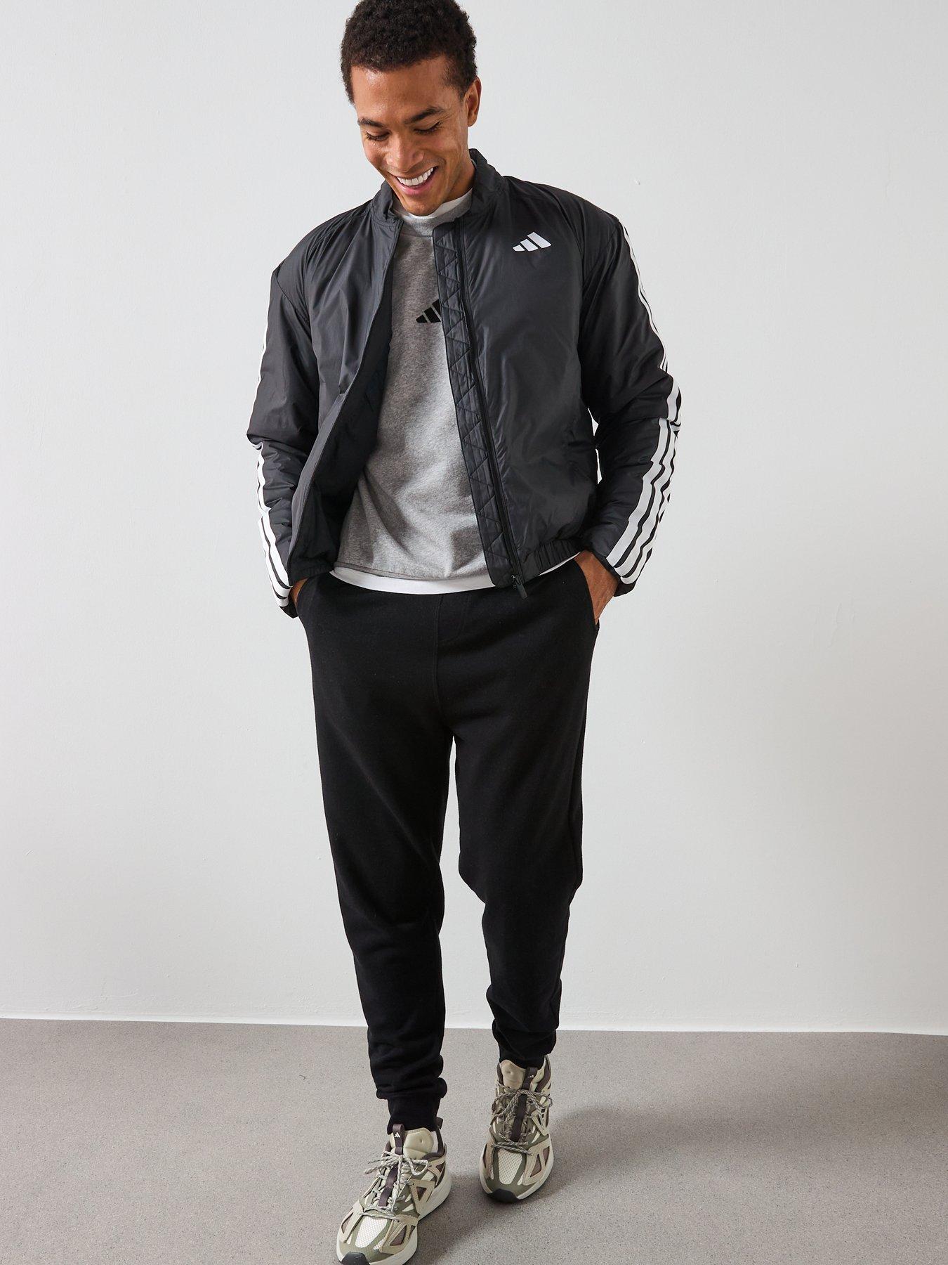 adidas Sportswear Men's Essentials Climawarm 3 Stripes Bomber Jacket ...