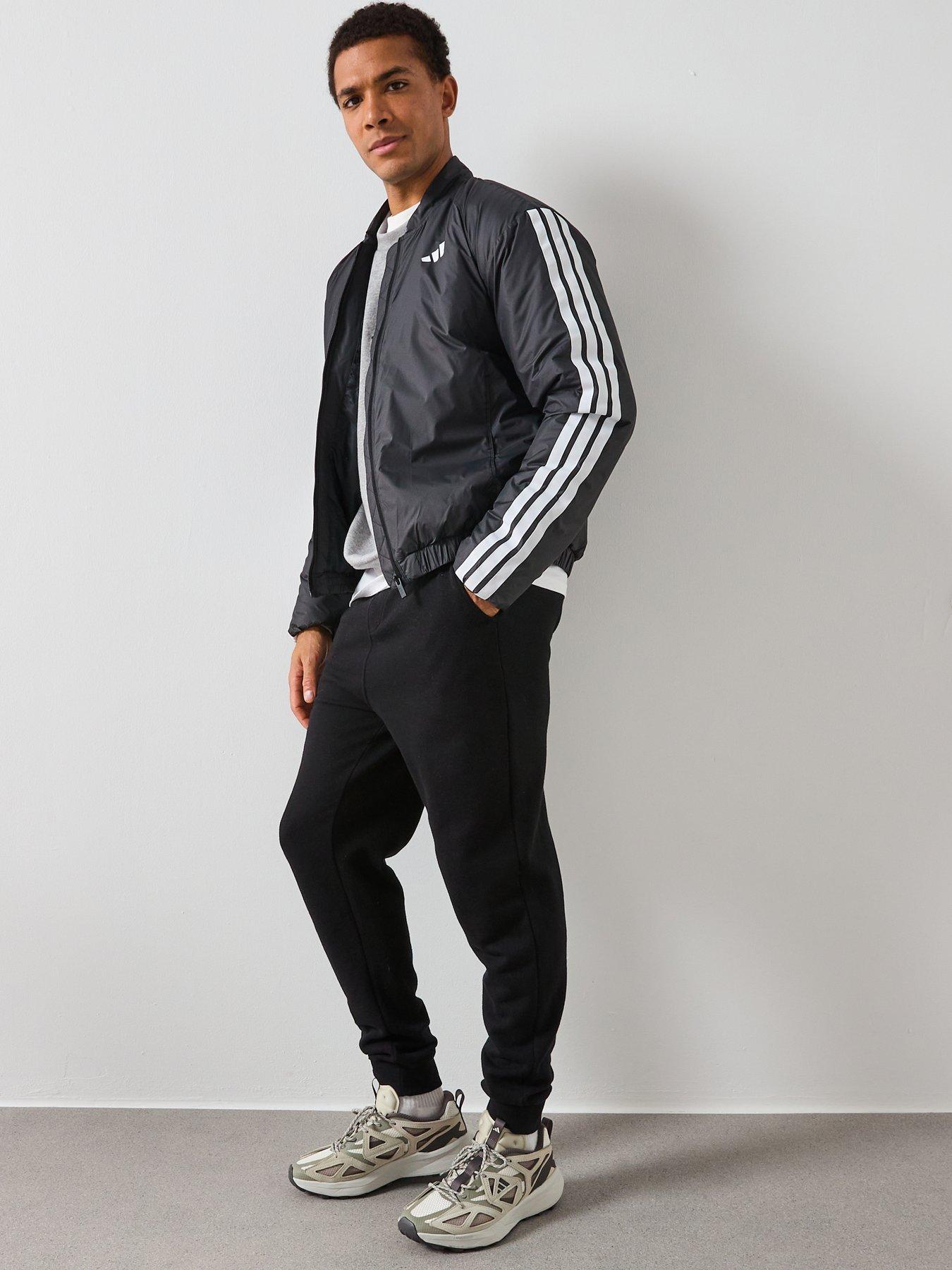 adidas Sportswear Men's Essentials Climawarm 3 Stripes Bomber Jacket ...