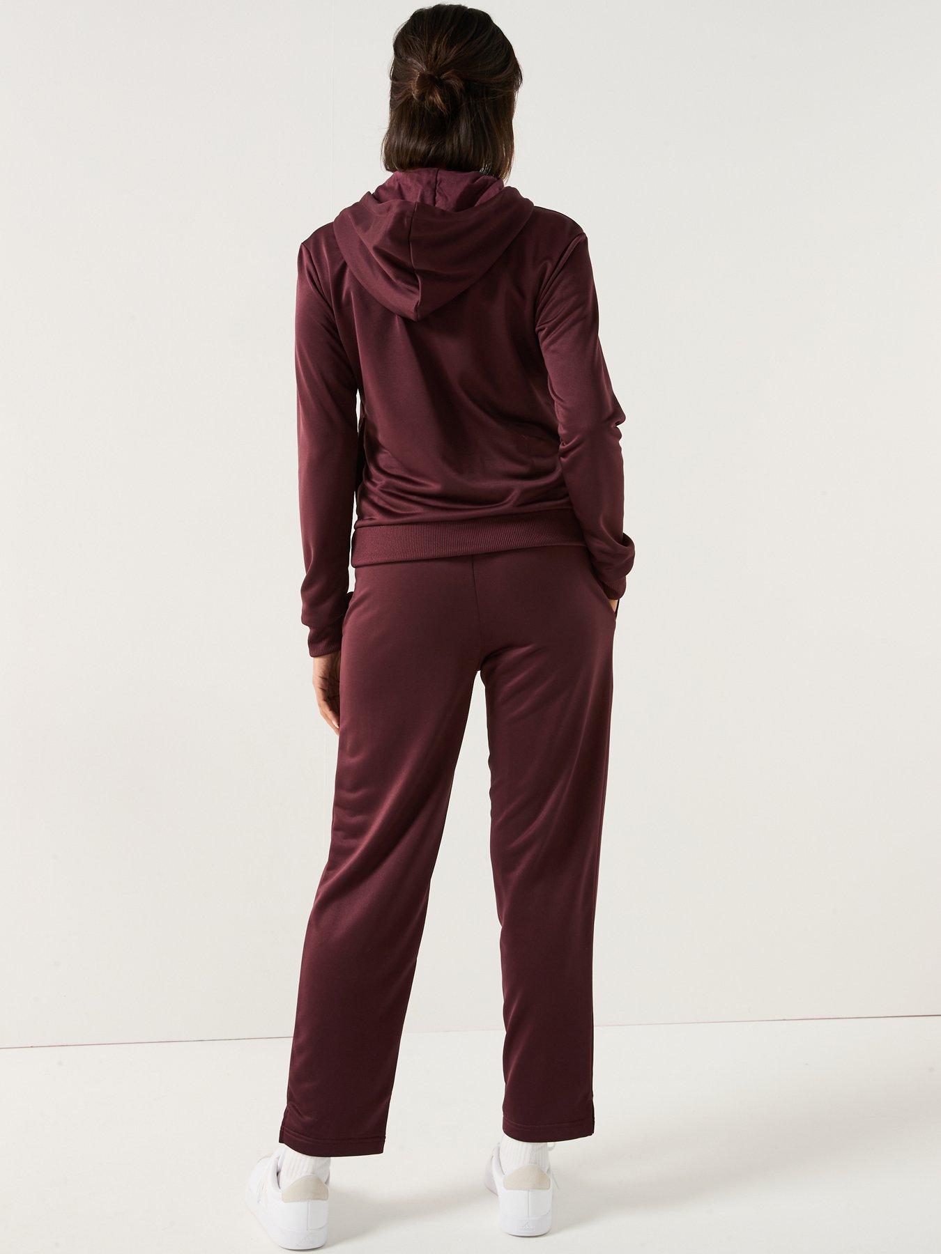 adidas Sportswear Women's Essentials Linear Tracksuit - Red | Very