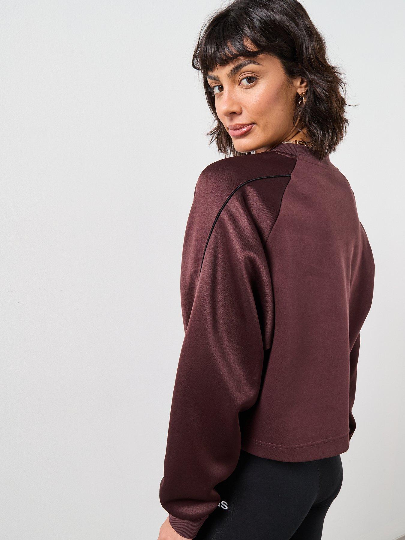 adidas Sportswear Women's Stadium 3 Stripes Crew - Brown | Very