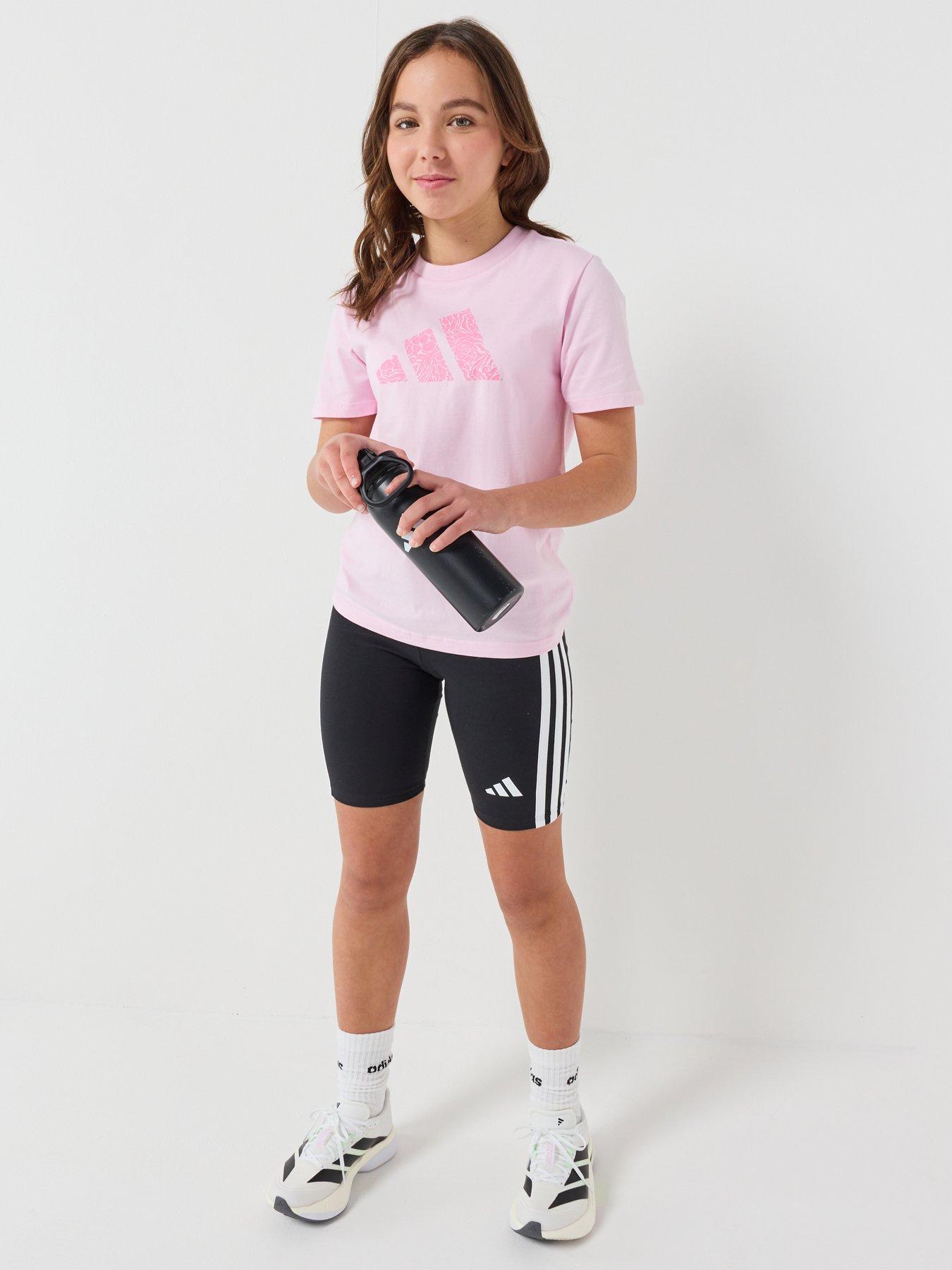 adidas Sportswear Junior Girls Future Icons Graphic T-Shirt - Pink | Very