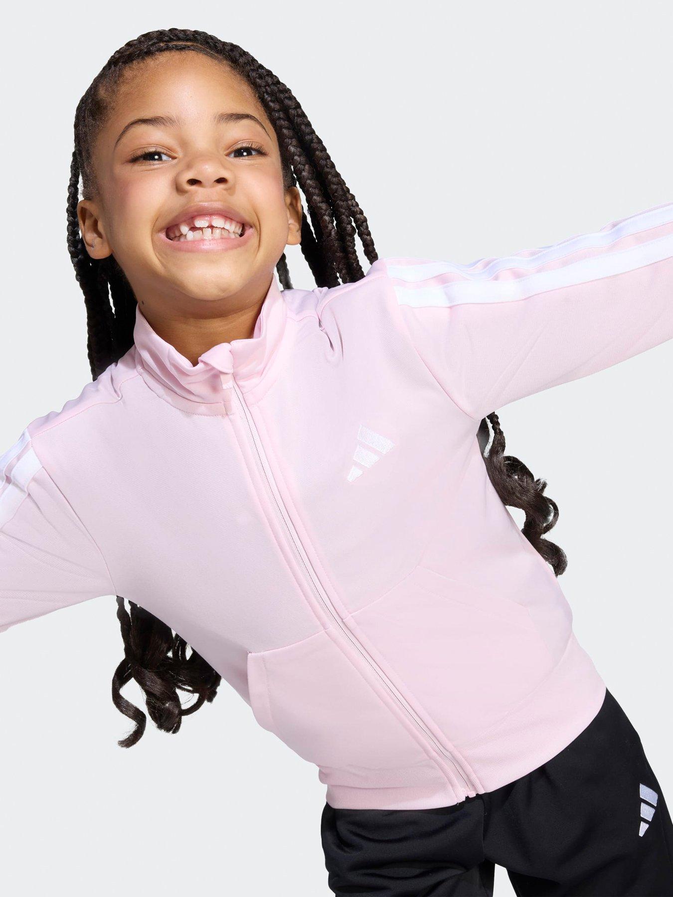 adidas Sportswear Kids Girls Essentials Climacool Tracksuit - Pink ...