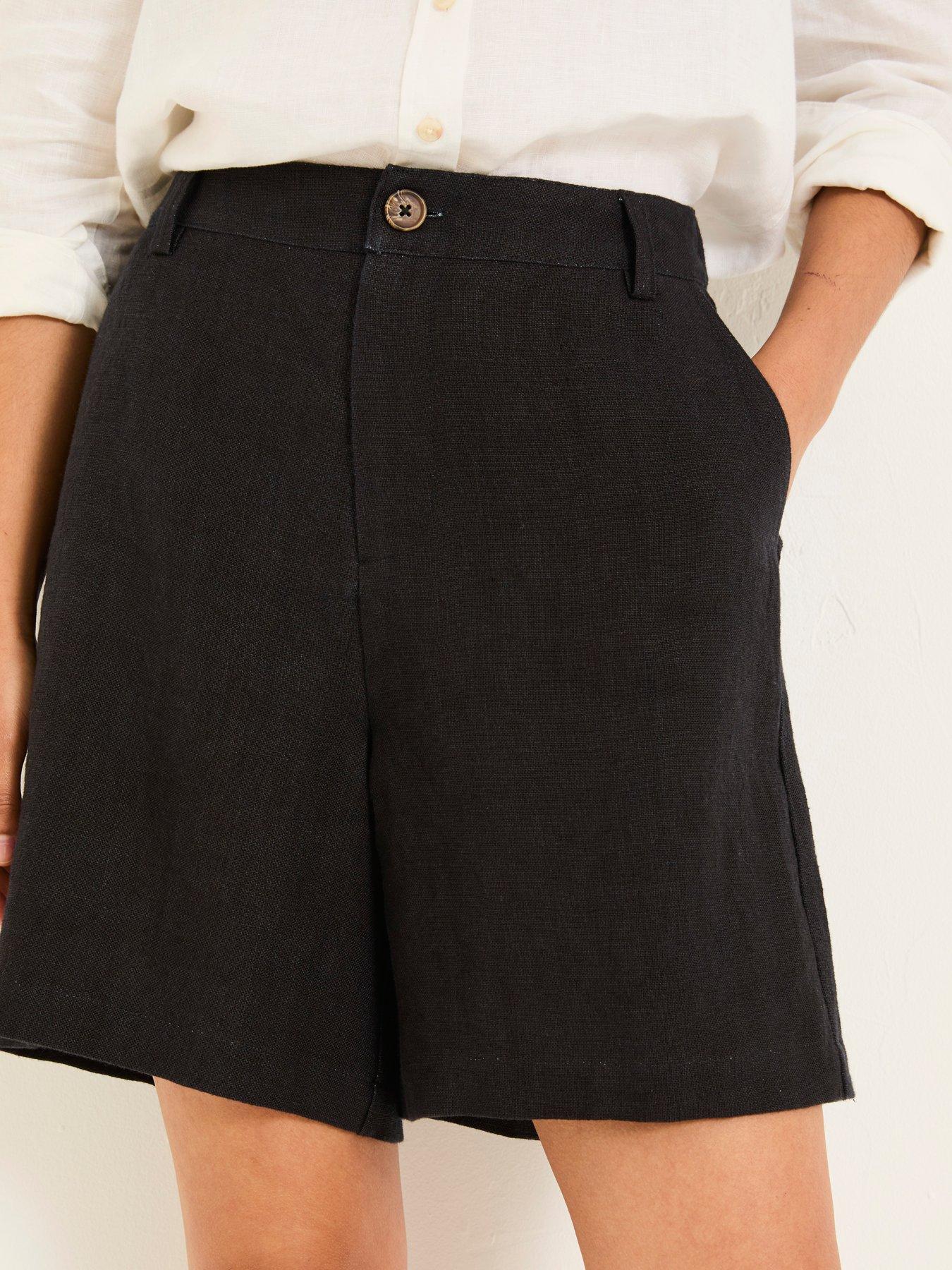 FatFace Nell Linen Short - Black | Very