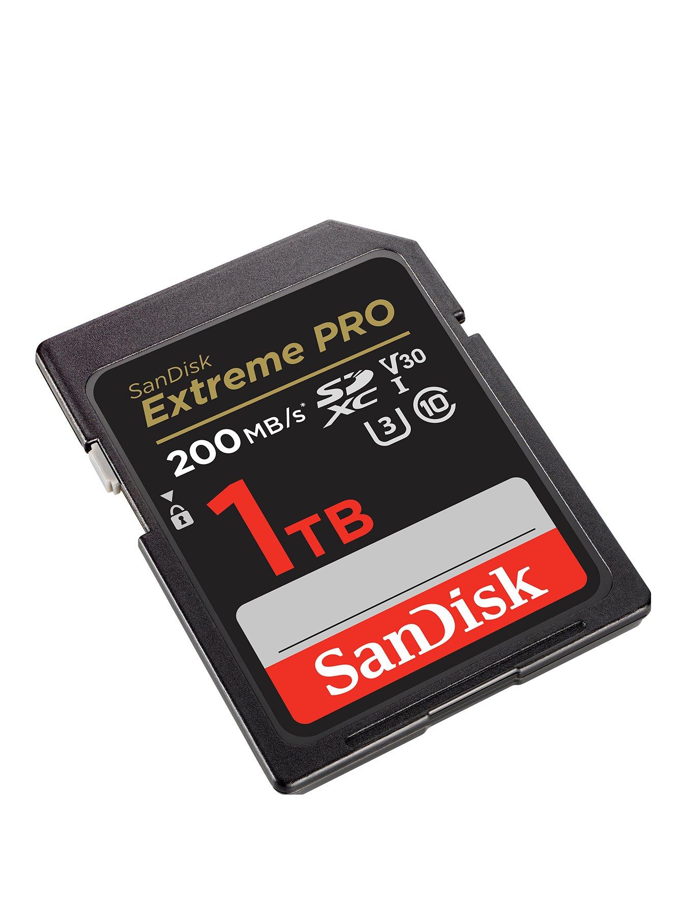 SanDisk Extreme PRO 1TB SDXC Memory Card + 2 years RescuePRO Deluxe up ...