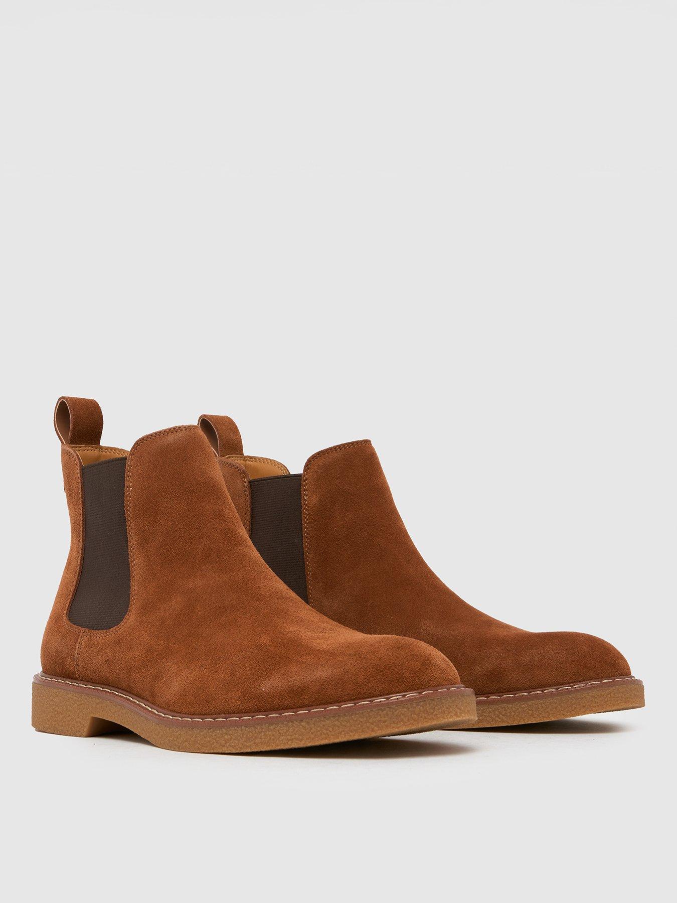 Schuh Dawn Suede Chelsea Boots - Brown | Very