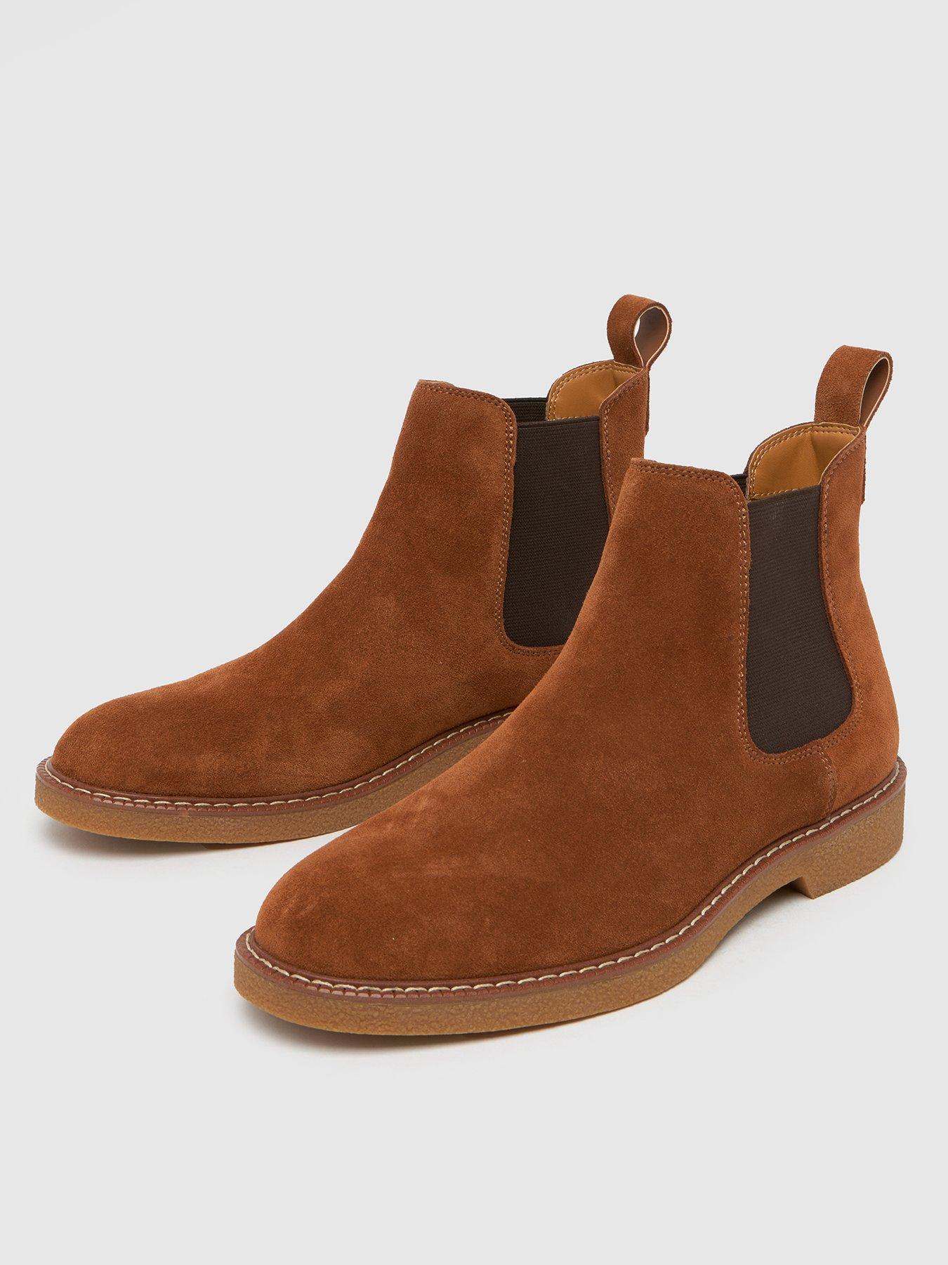 Schuh Dawn Suede Chelsea Boots - Brown | Very