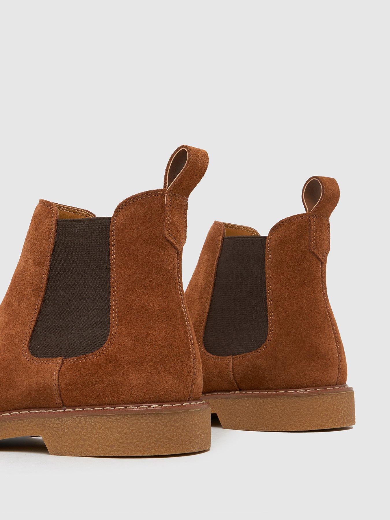 Schuh Dawn Suede Chelsea Boots - Brown | Very