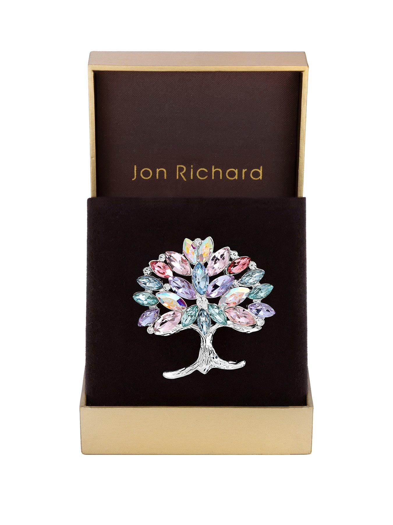 Jon Richard Jon Richard Silver Plated Multi Coloured Tree Of Life ...