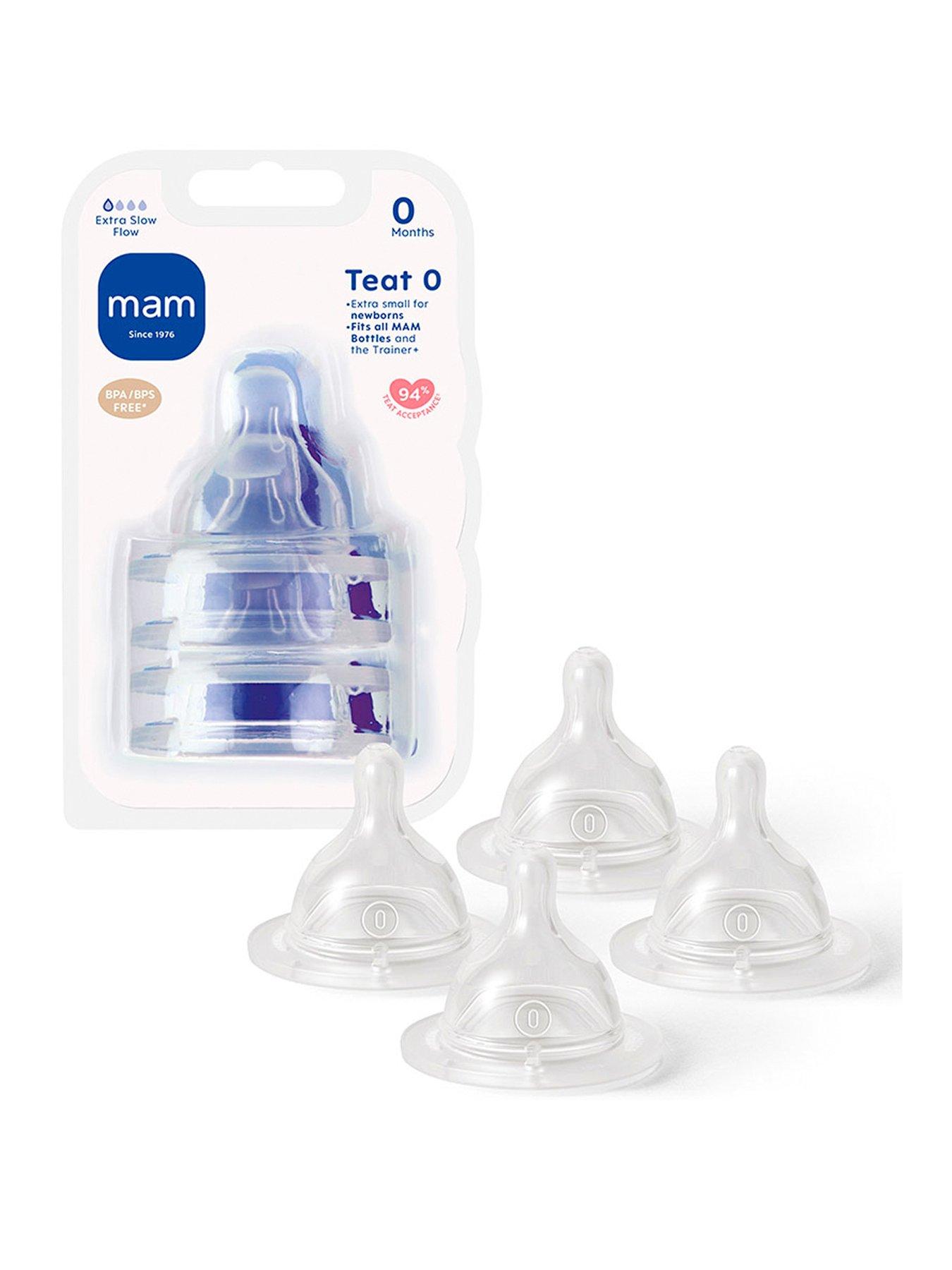 MAM Newborn Flow Bottle Teat (Teat 0 ) -4pk | Very