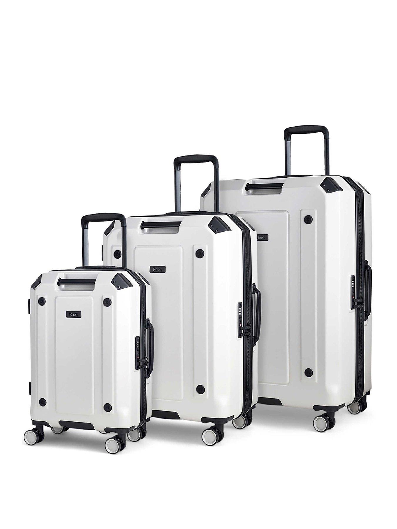 Rock Luggage Alpine 3-Piece Luggage Set - White | Very