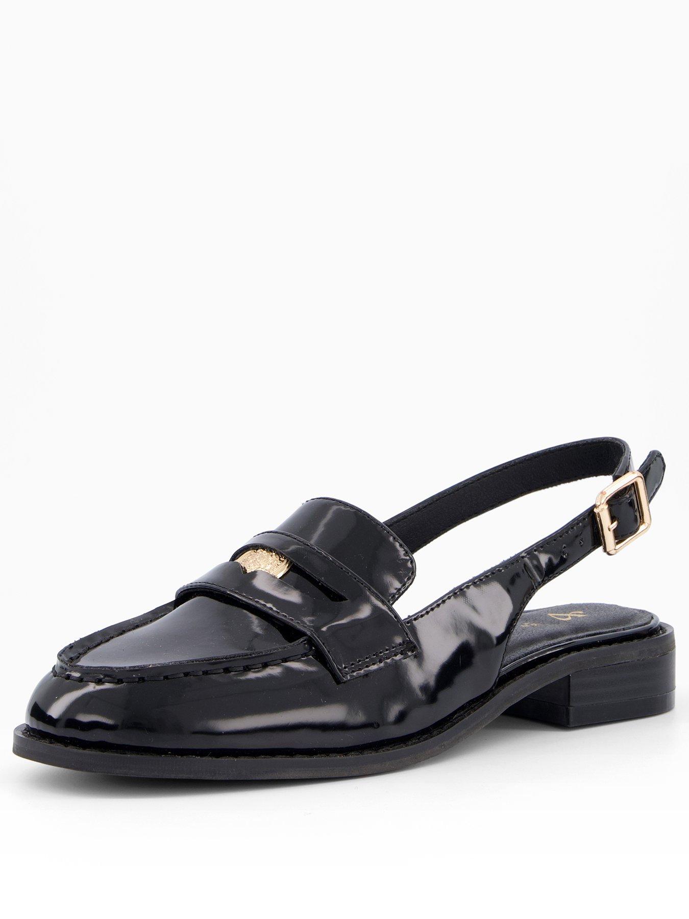 The Very Collection Sling Back Loafer - Black | Very