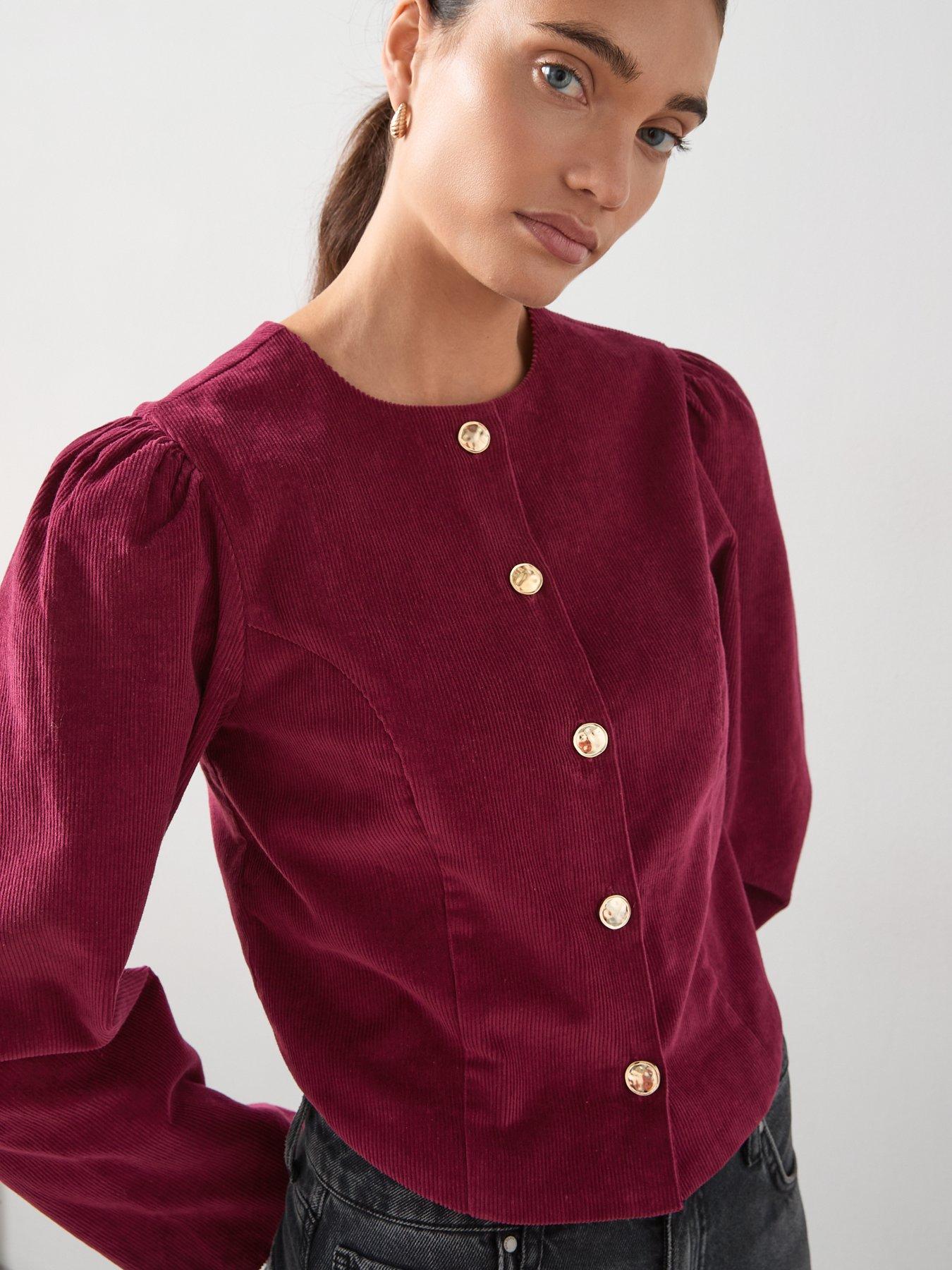 The Very Collection Cord Jacket- Red | Very