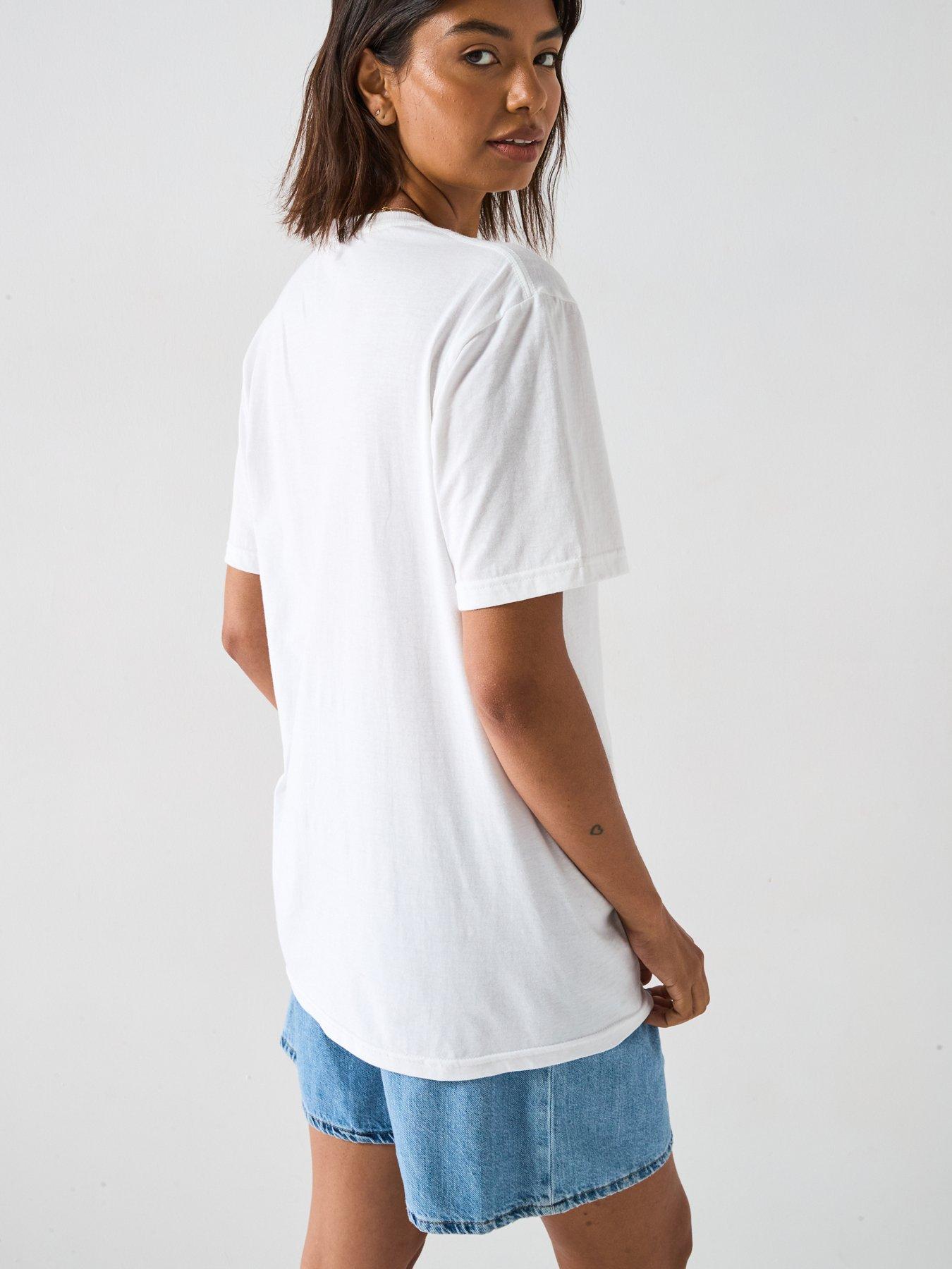 V by Very Oversized Postcard Tee - White | Very