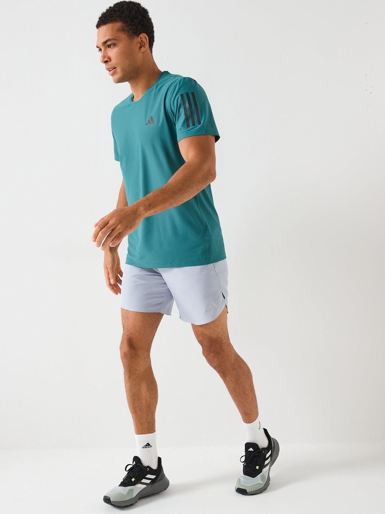 adidas Mens Running Own The Run T-Shirt - Green | Very